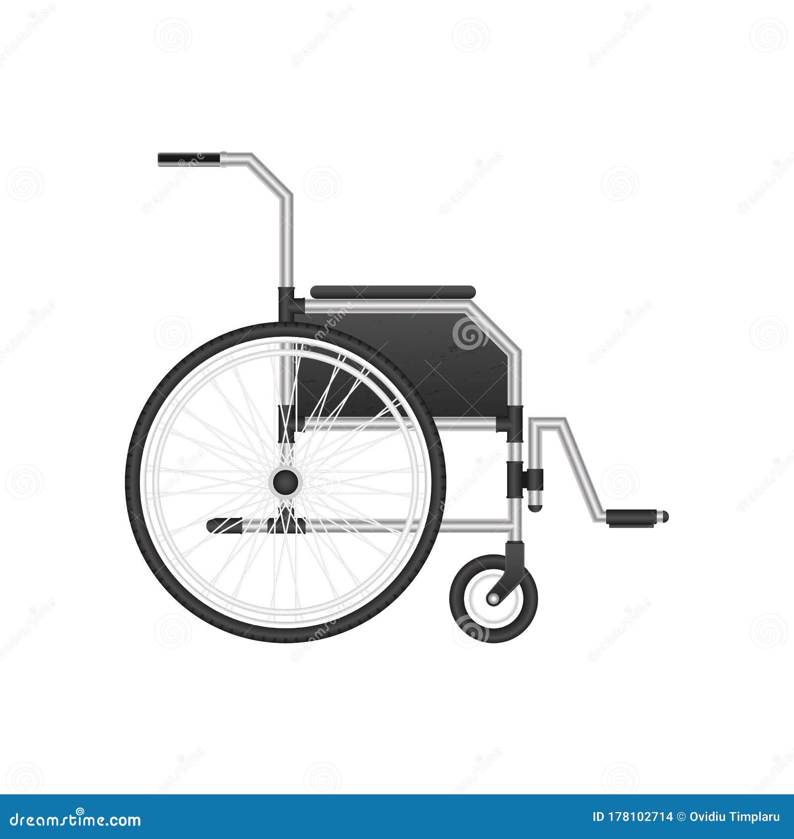 Wheelchair Vector Illustration Isolated Stock Vector - Illustration of ...