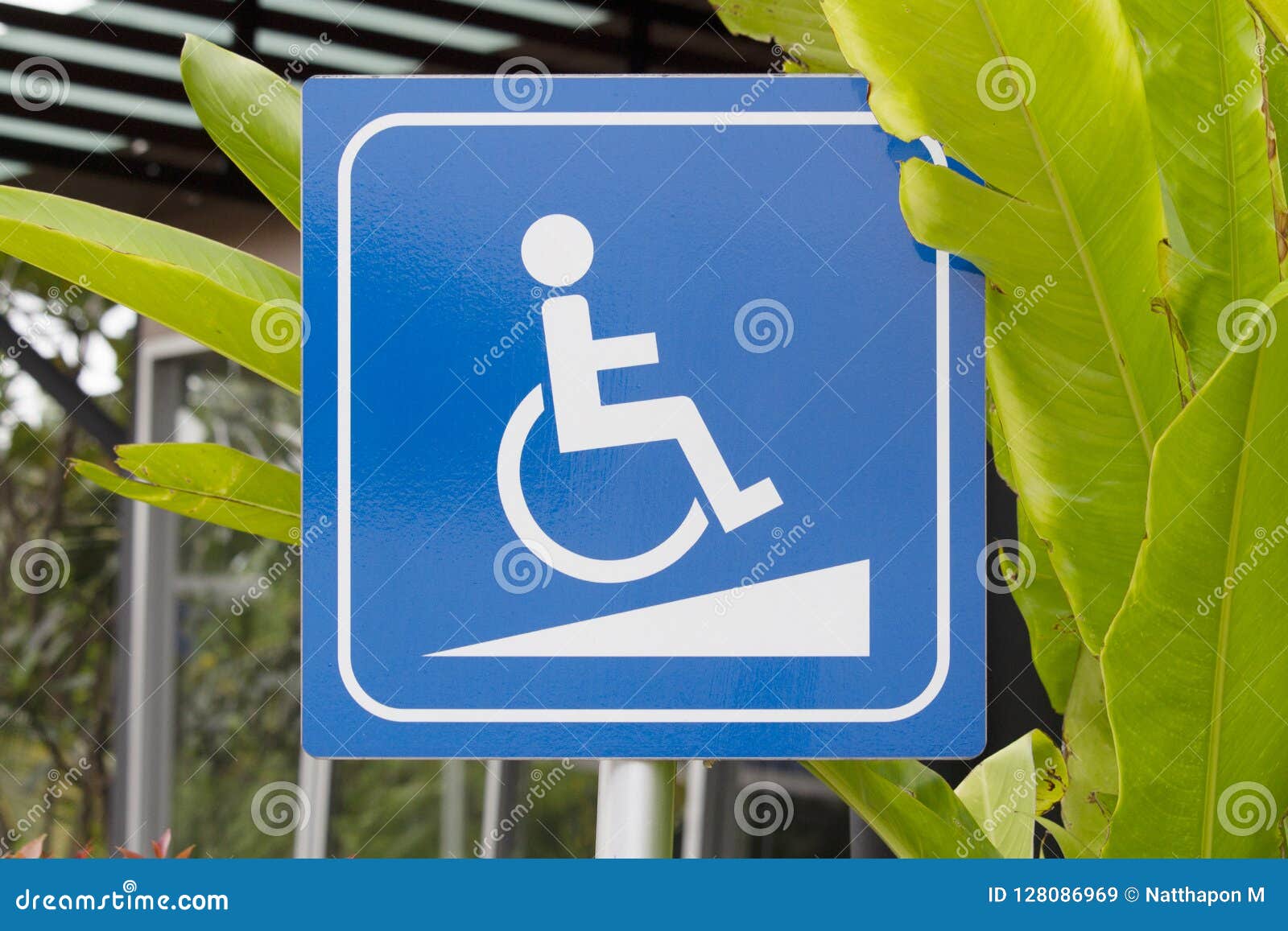 Wheelchair Walkway Symbol or Wheelchair Slope Symbol Stock Image ...