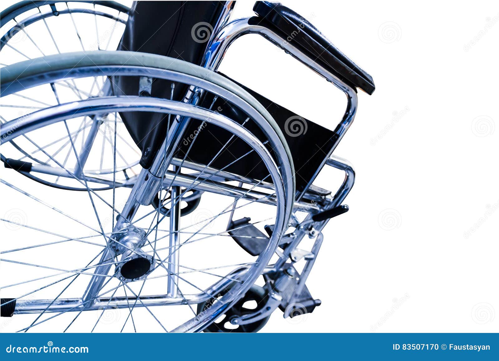 Wheelchair on a White Background Stock Photo - Image of assistance ...