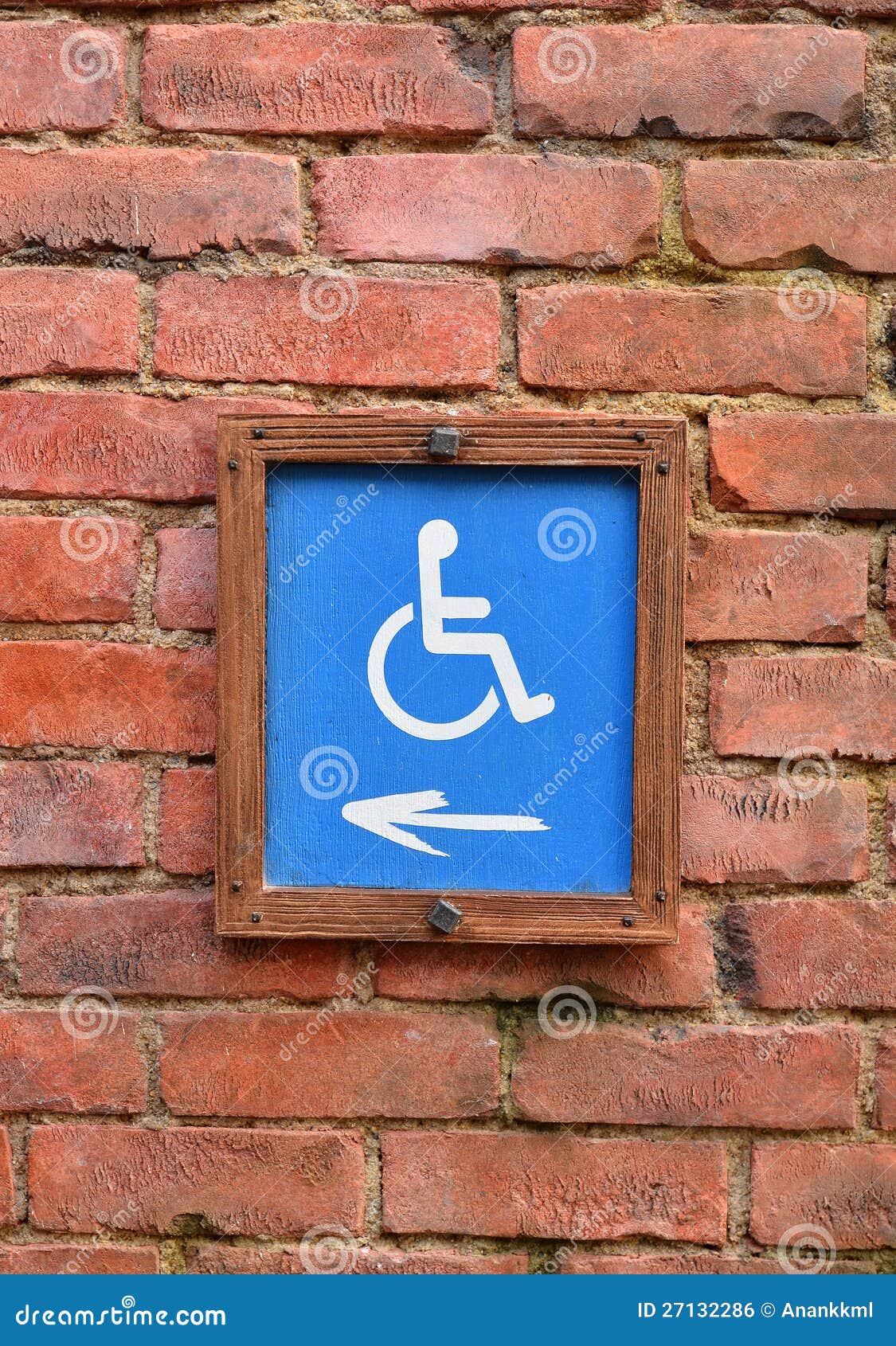 Wheelchair wooden sign stock photo. Image of assistance - 27132286