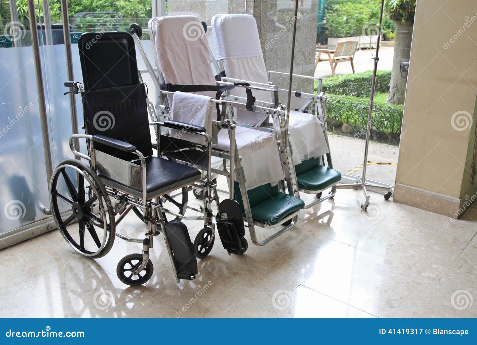 Wheelchairs in the Hospital Stock Image - Image of armchair, equipment ...