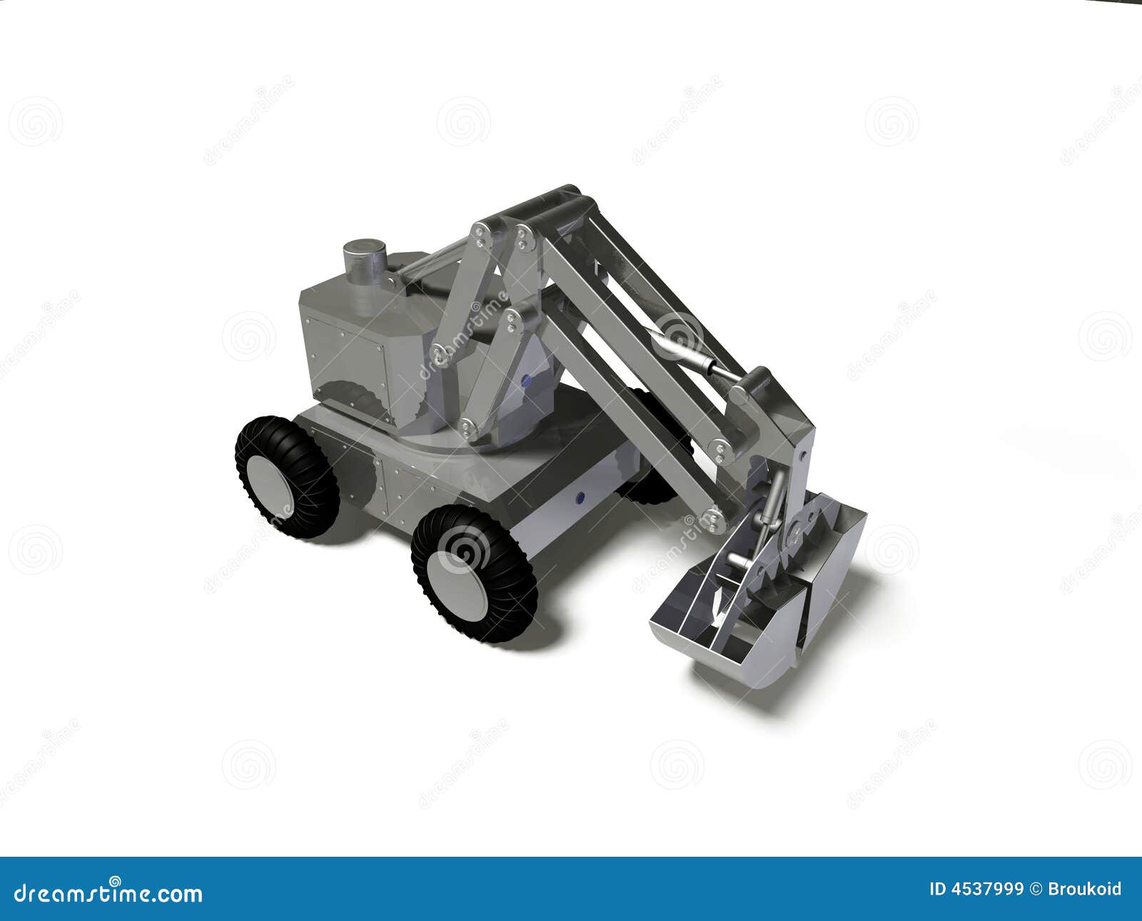 Wheeled robot stock illustration. Illustration of joint - 4537999