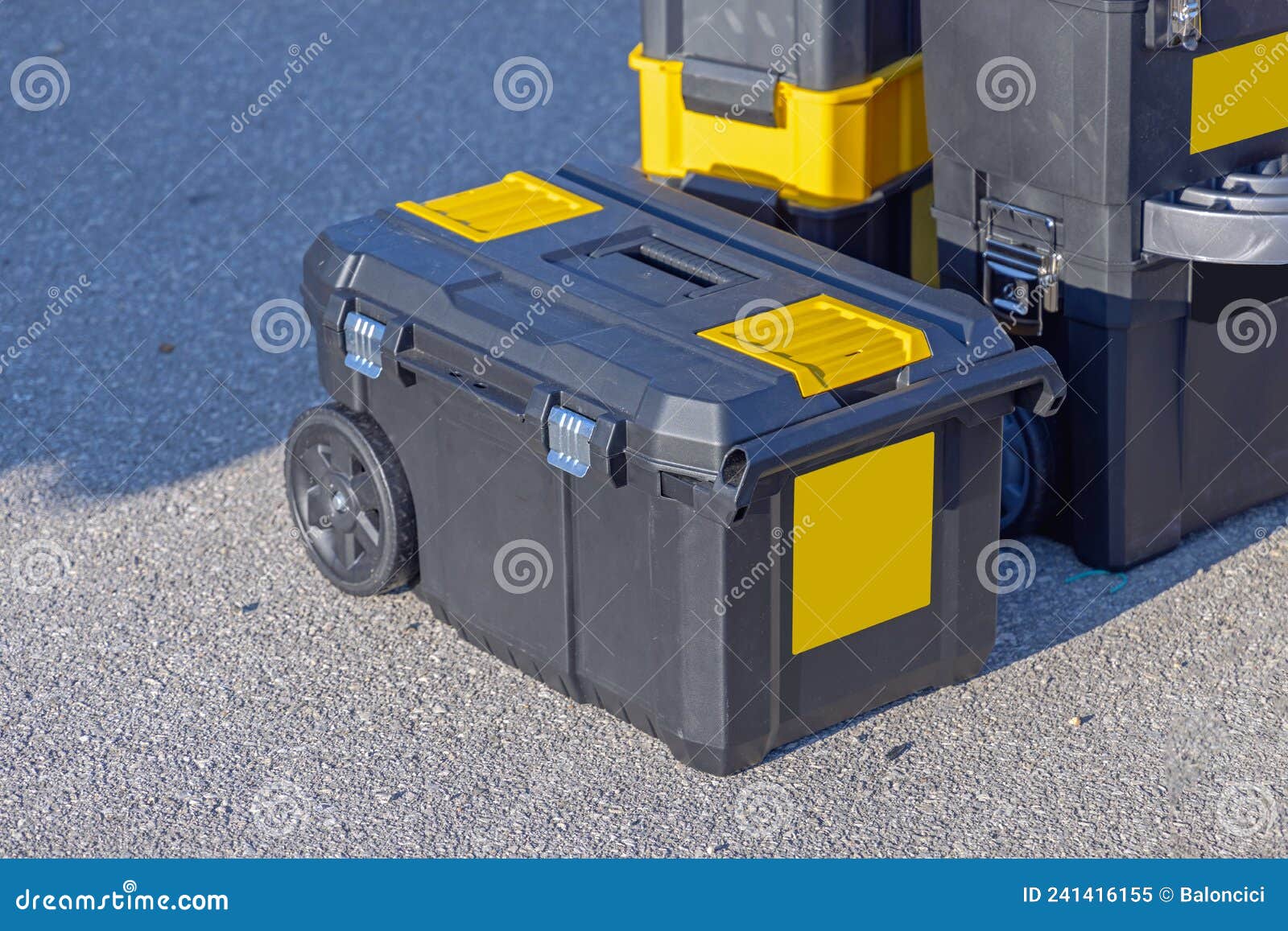 Wheeled Toolbox stock image. Image of plastic, heavy - 241416155