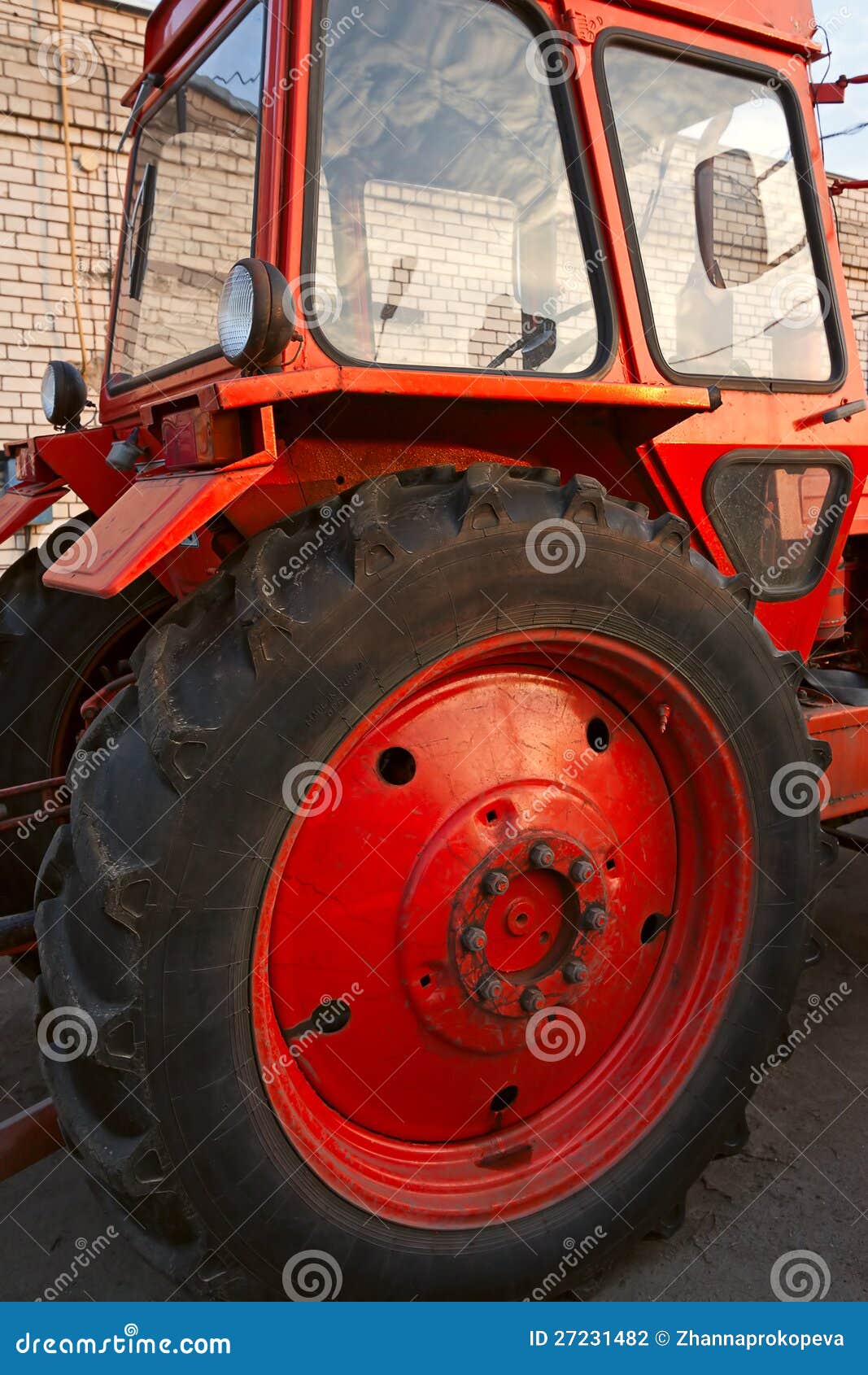 Wheeled tractor stock photo. Image of wheels, wheeled - 27231482