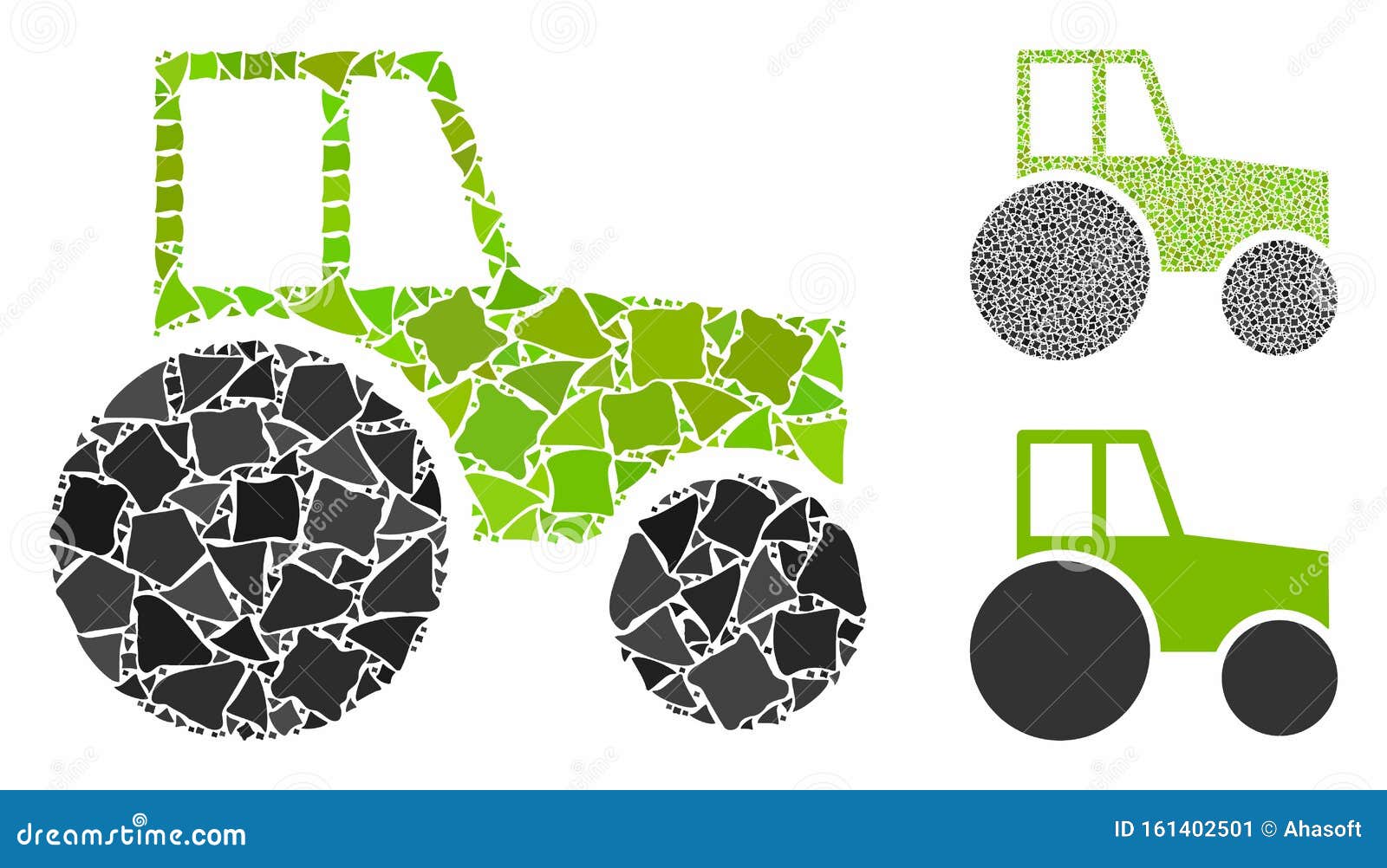 Dot Collage Wheeled Tractor Royalty-Free Stock Photo | CartoonDealer ...