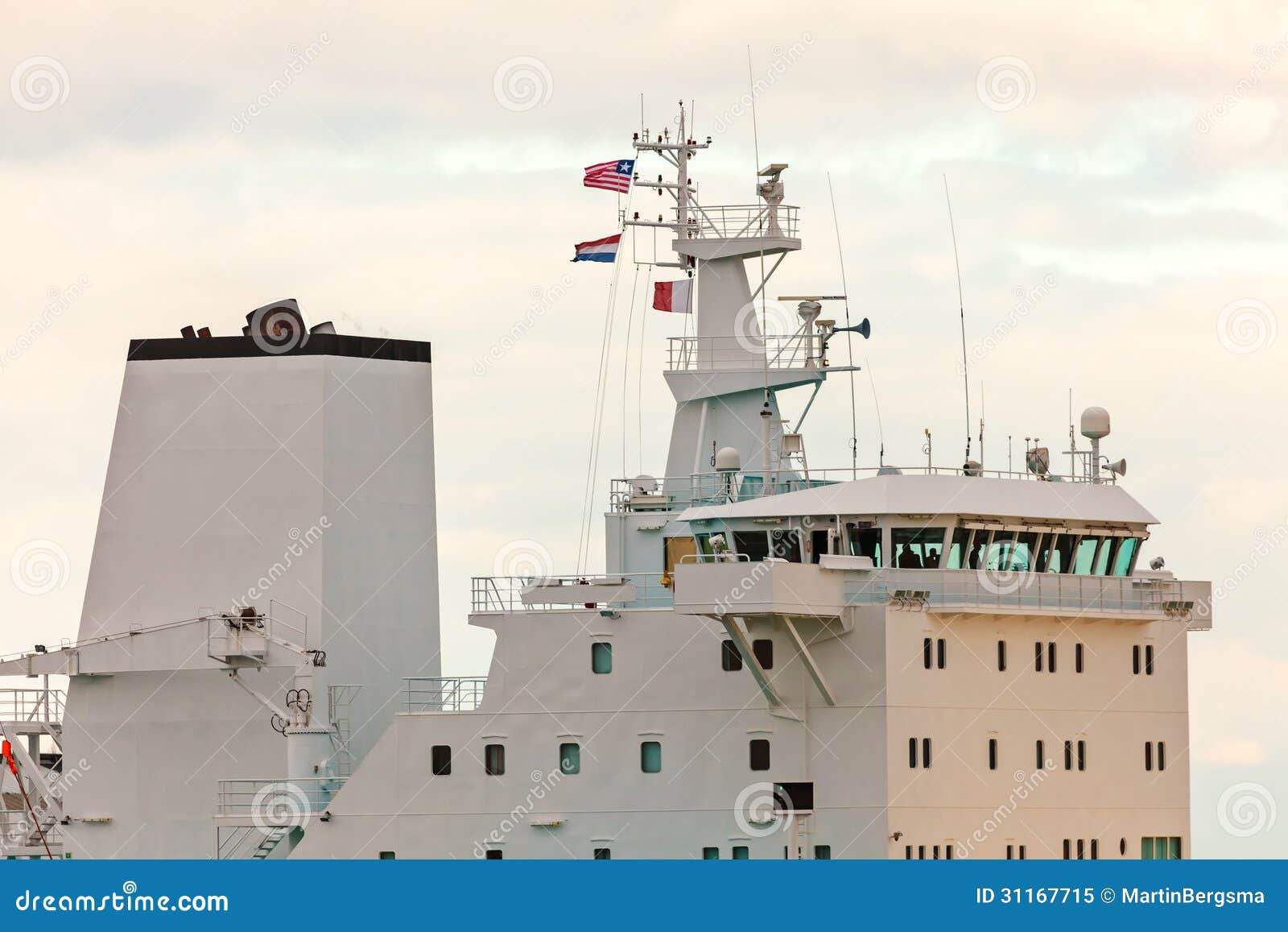Wheelhouse Of A Modern Offshore Ship With Dynamic Positioning Systems ...