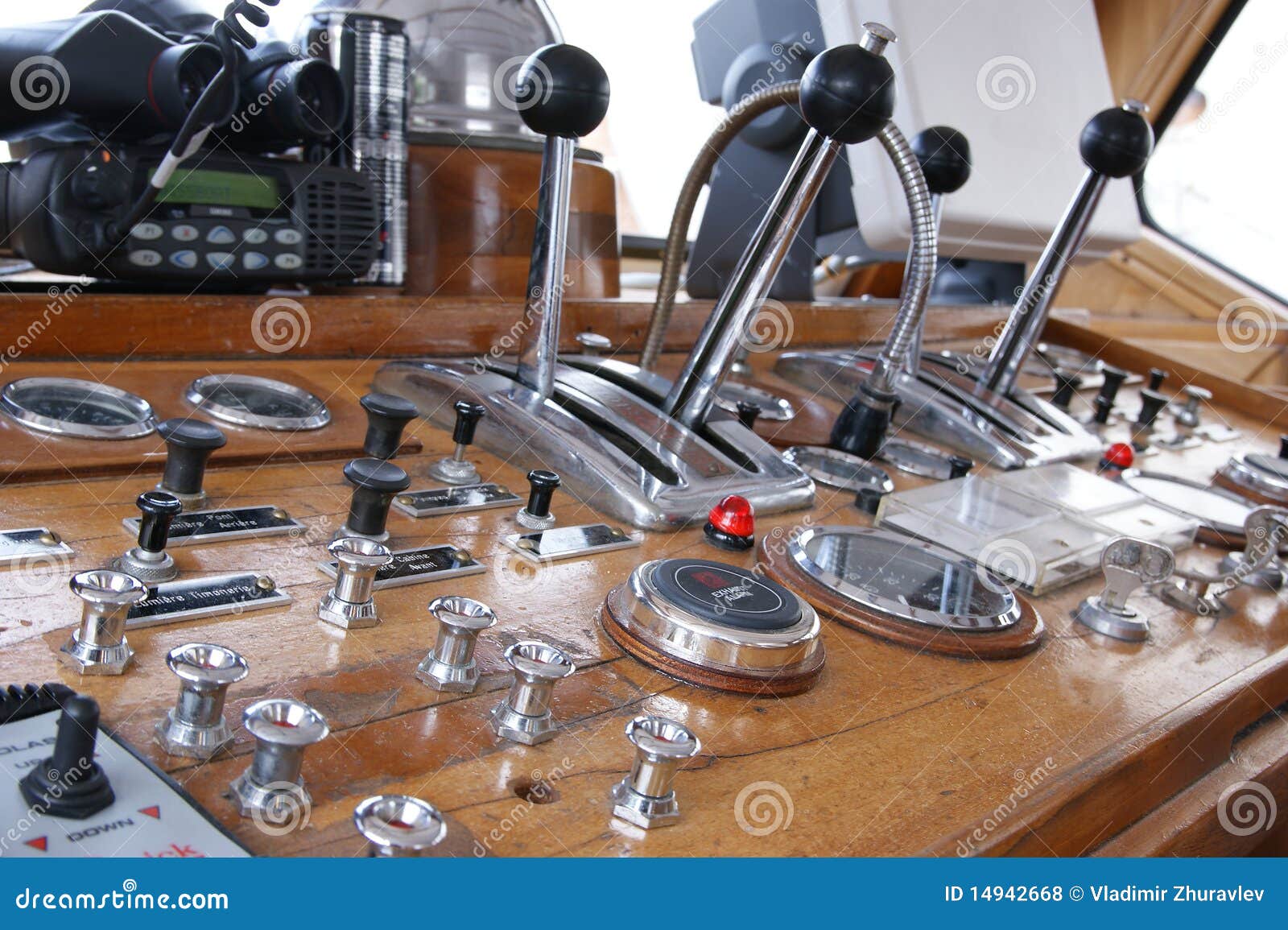 Wheelhouse (flying Bridge, Bridge of a Ship) Stock Photo - Image of ...