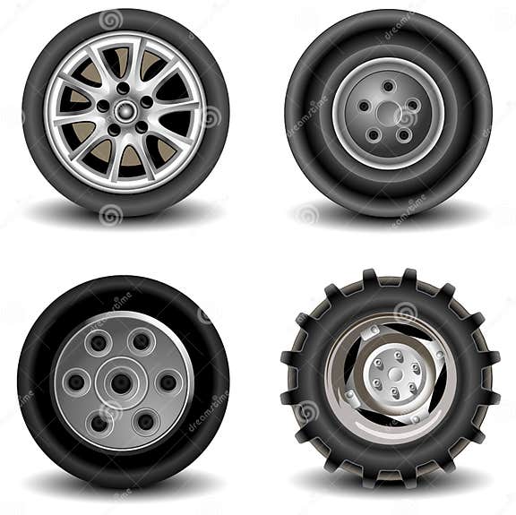 Wheels stock vector. Illustration of round, heap, jagged - 5244626