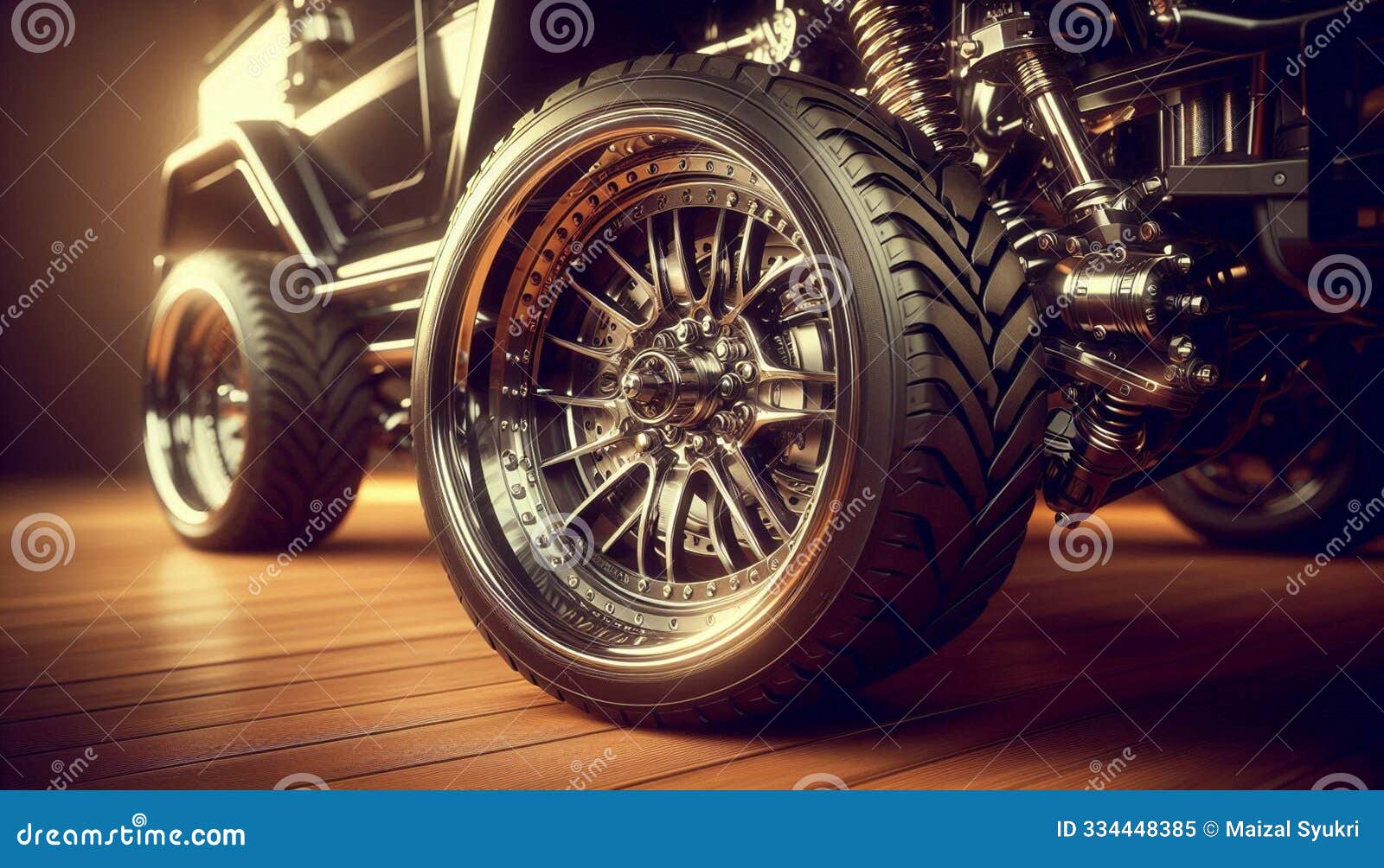 Custom Rims Cartoon Vector | CartoonDealer.com #14547309