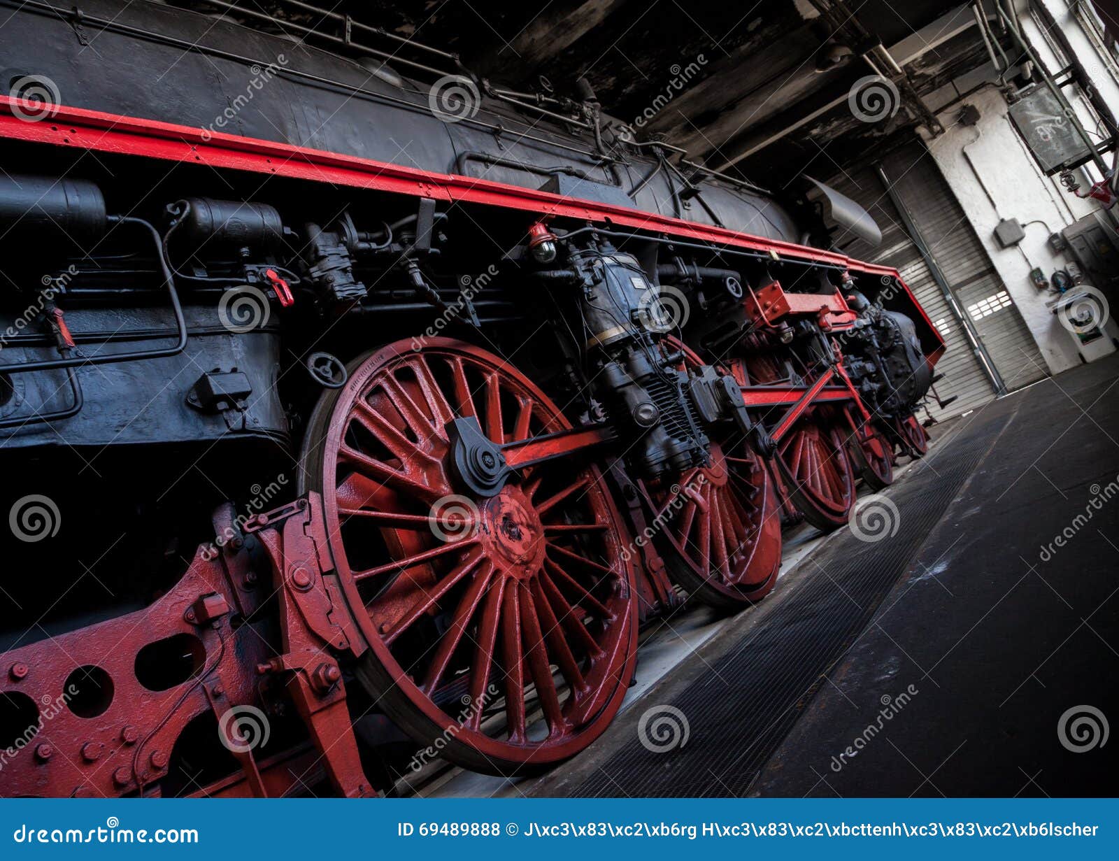 Old German Steam Locomotive Stock Photography | CartoonDealer.com ...