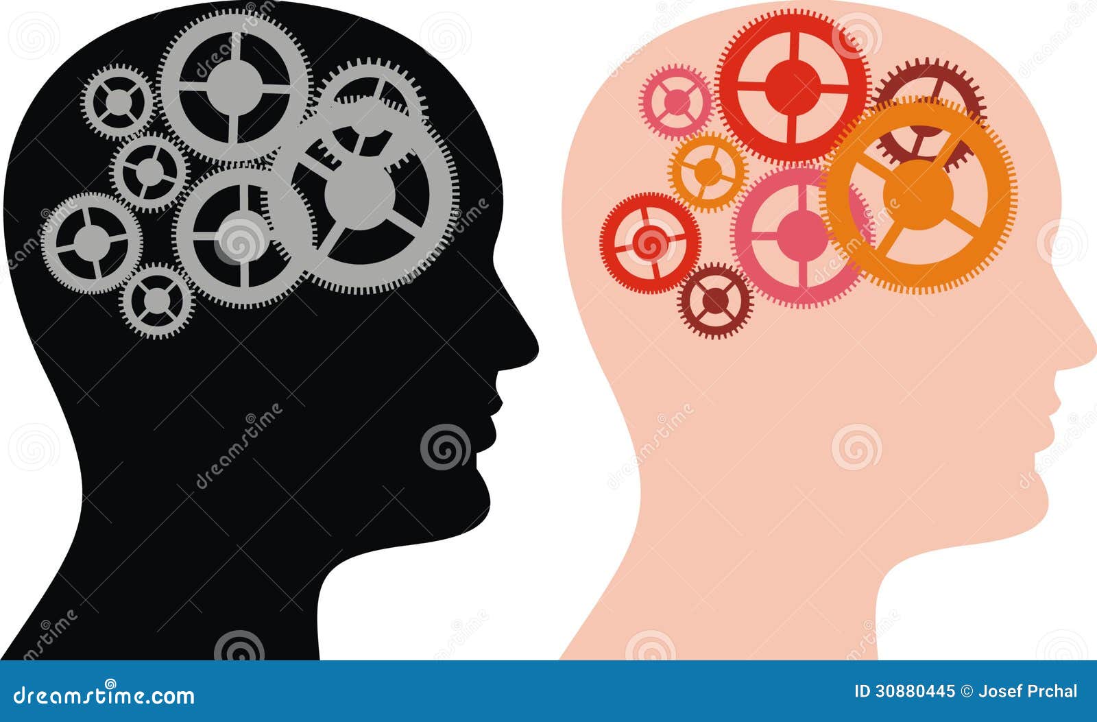 Wheels in the head stock vector. Illustration of geometry - 30880445