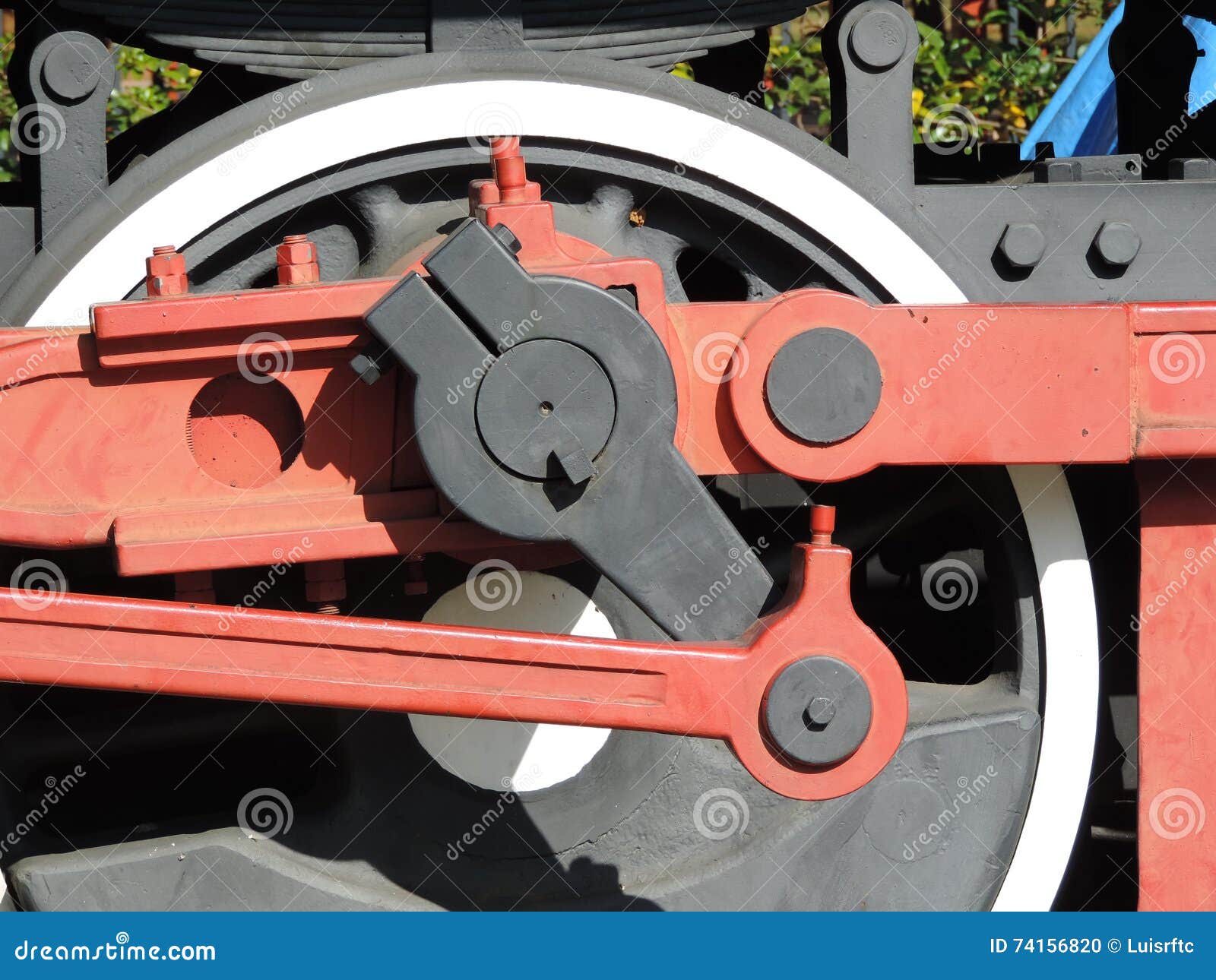 Wheels of a locomotive stock photo. Image of transportation - 74156820