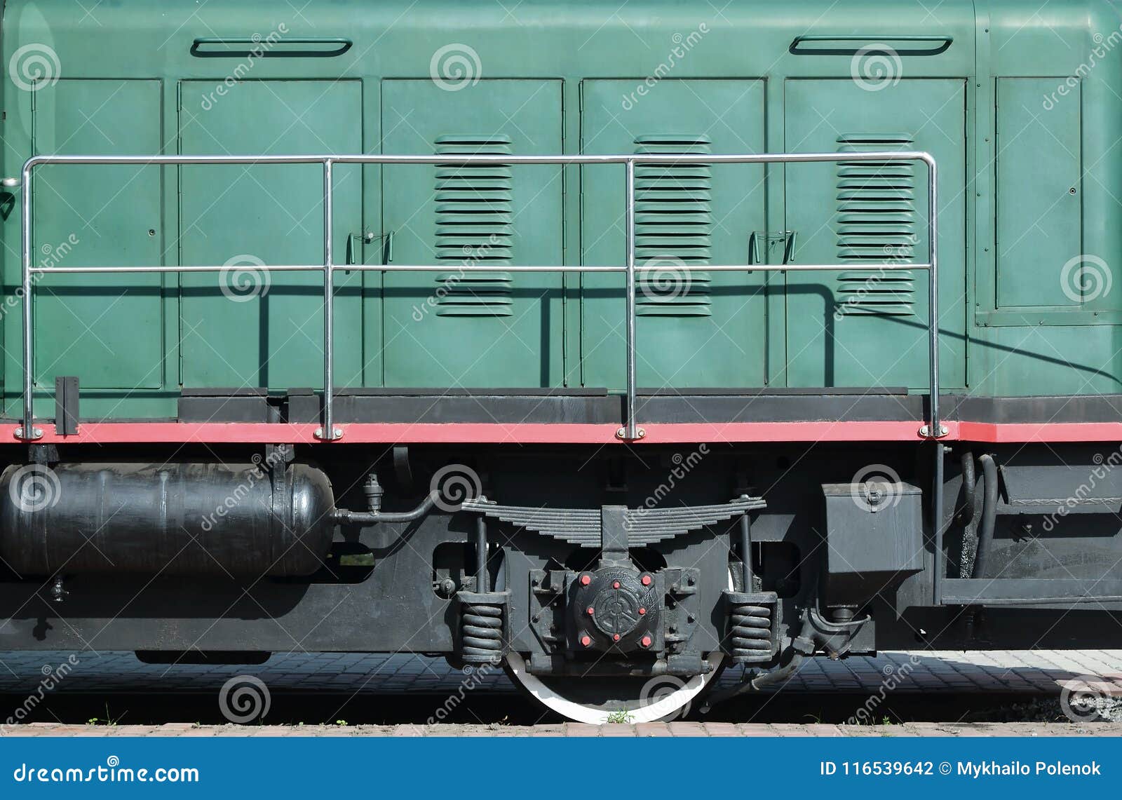 The Wheels of a Modern Russian Electric Train with Shock Absorbers and ...