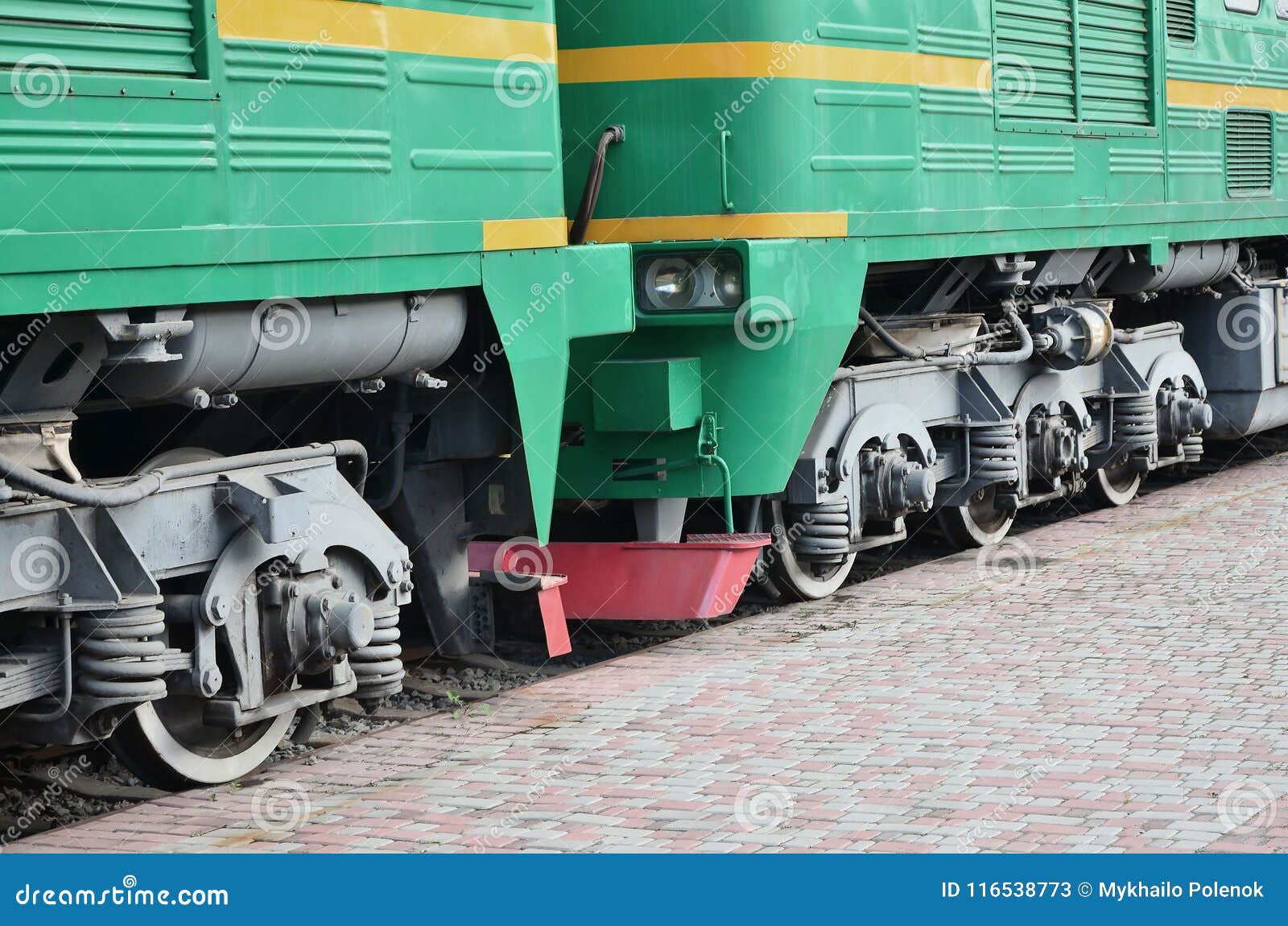 The Wheels of a Modern Russian Electric Train with Shock Absorbers and ...