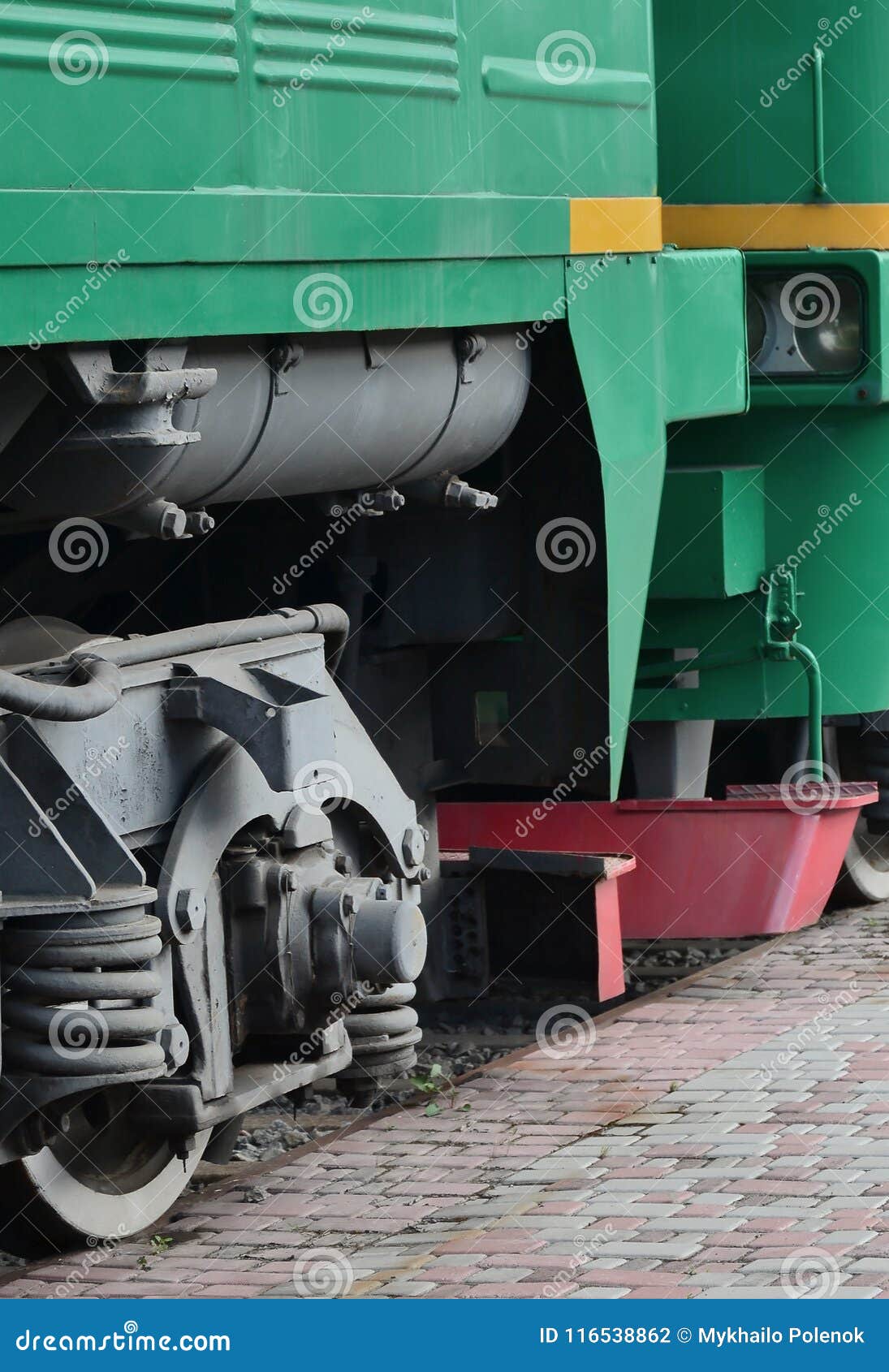 The Wheels of a Modern Russian Electric Train with Shock Absorbers and ...