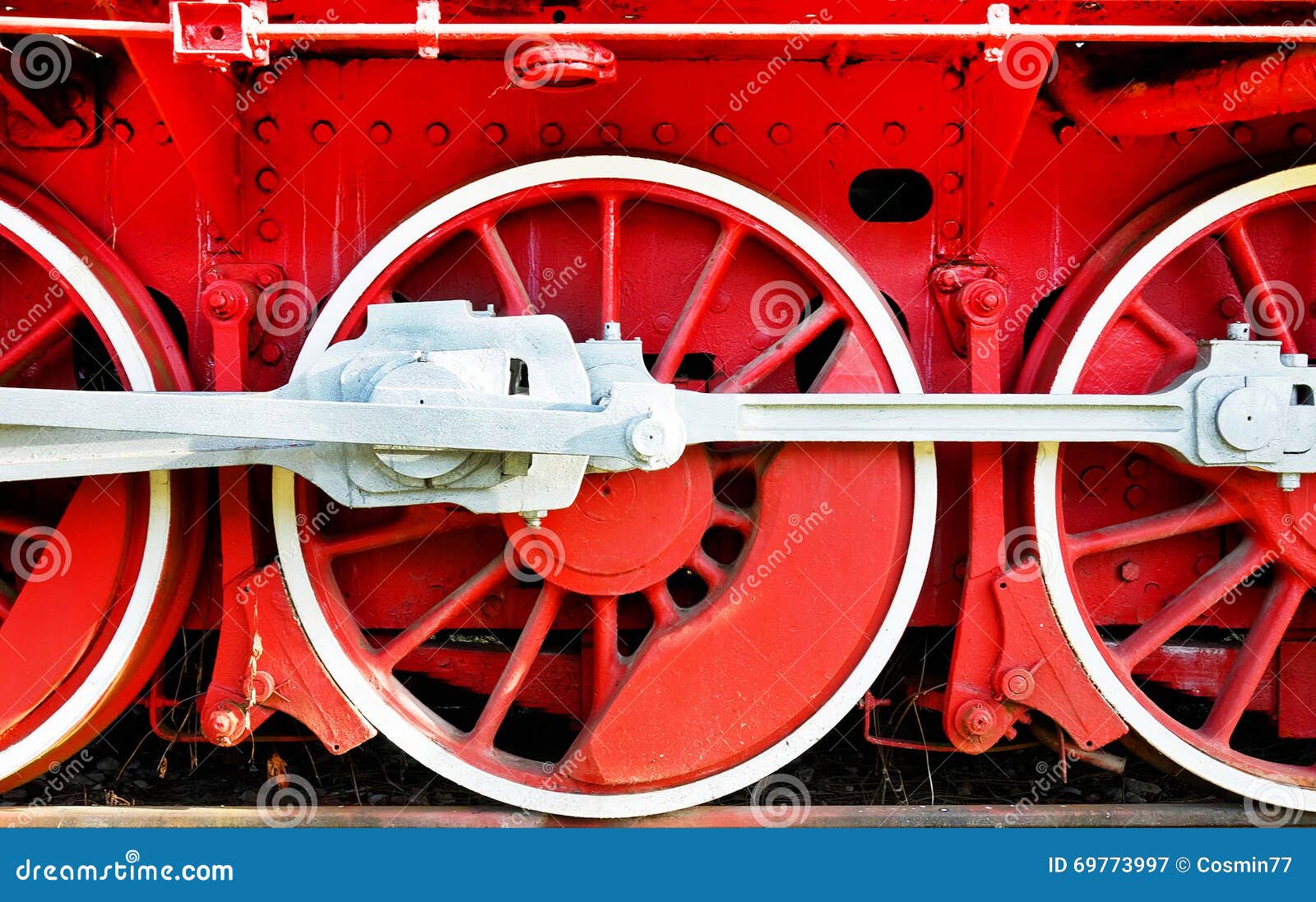The Wheels of an Old Steam Engine Stock Image - Image of iron, energy ...