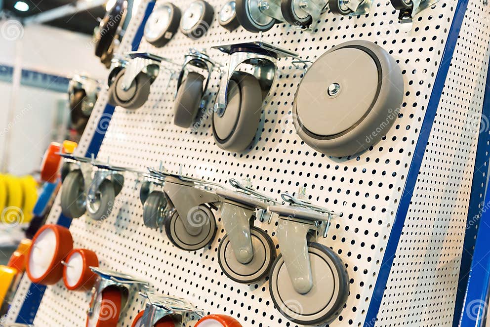 Wheels on the showcase stock photo. Image of handspring - 72468156