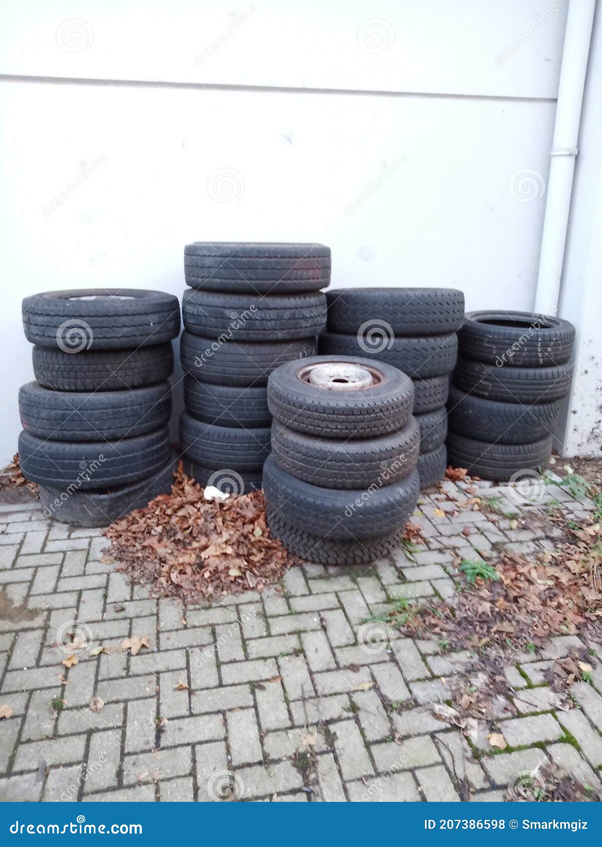 Wheels stapled outside stock photo. Image of race, racing - 207386598