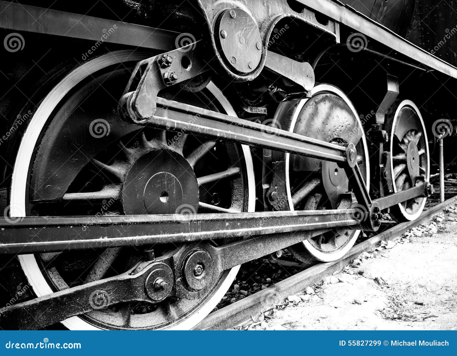 The Wheels of a Steam Locomotive Stock Image - Image of steam, retro ...