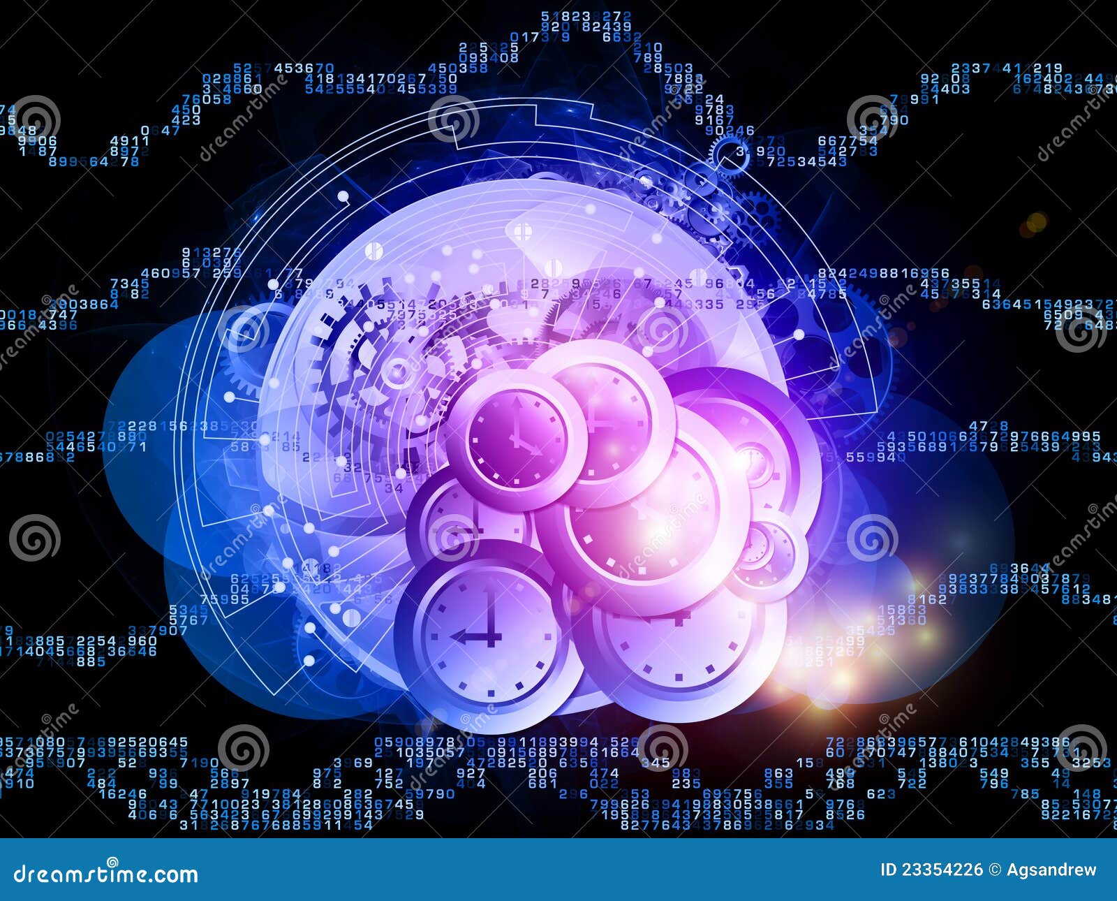 Wheels of time stock illustration. Illustration of visual - 23354226