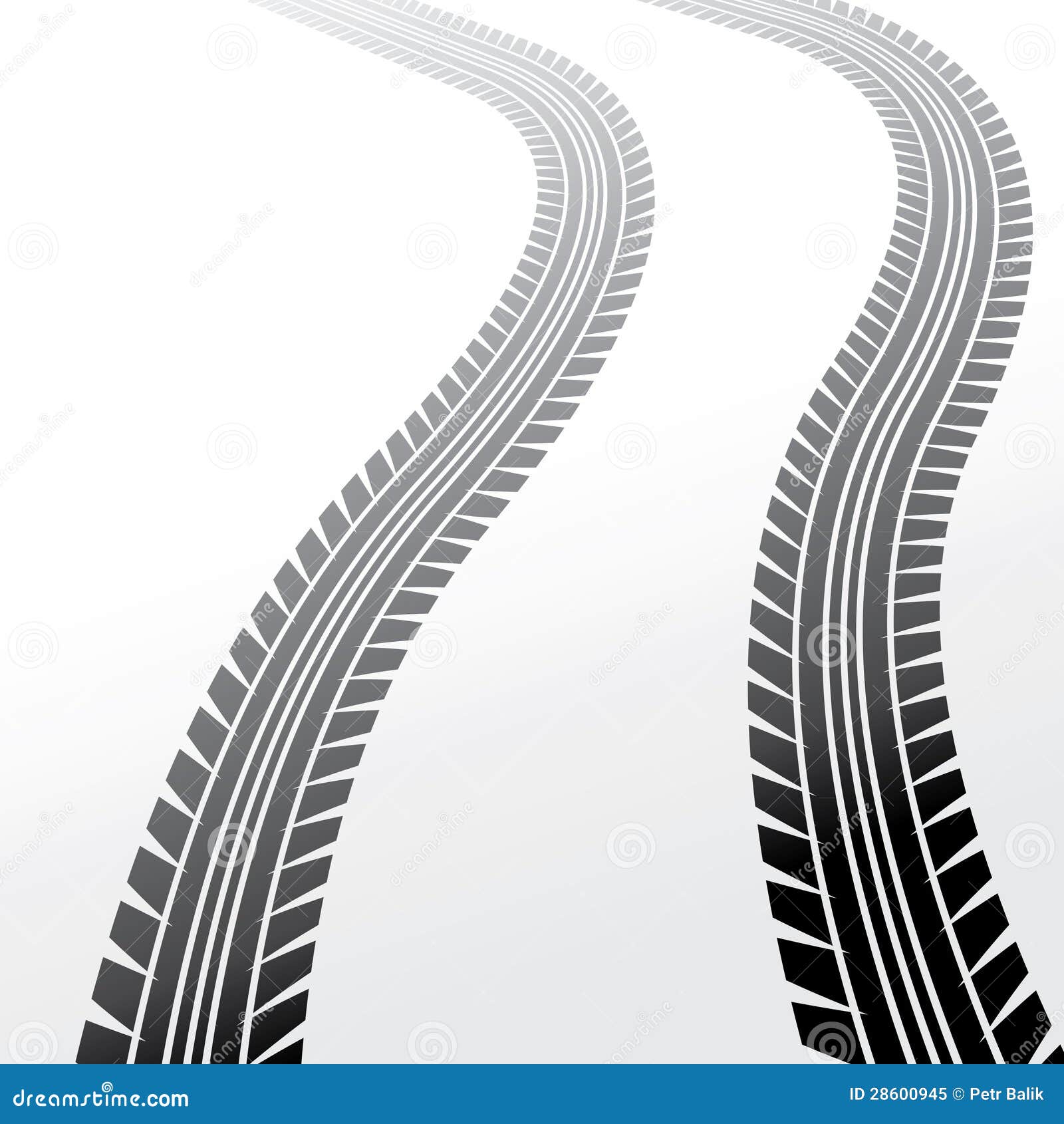 Wheels track stock illustration. Illustration of fast - 28600945