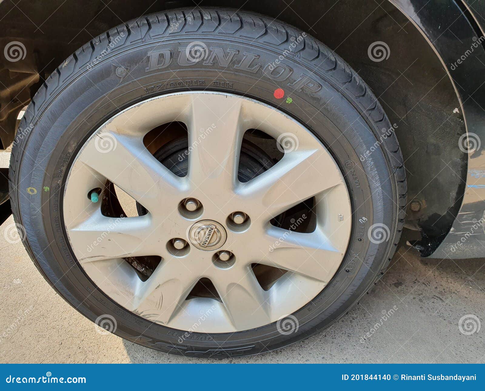 Wheels Tyre car editorial image. Image of bumper, spoke - 201844140