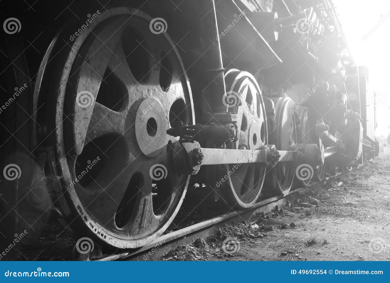 Wheels of the Vintage Retro Train Stock Photo - Image of nostalgia ...