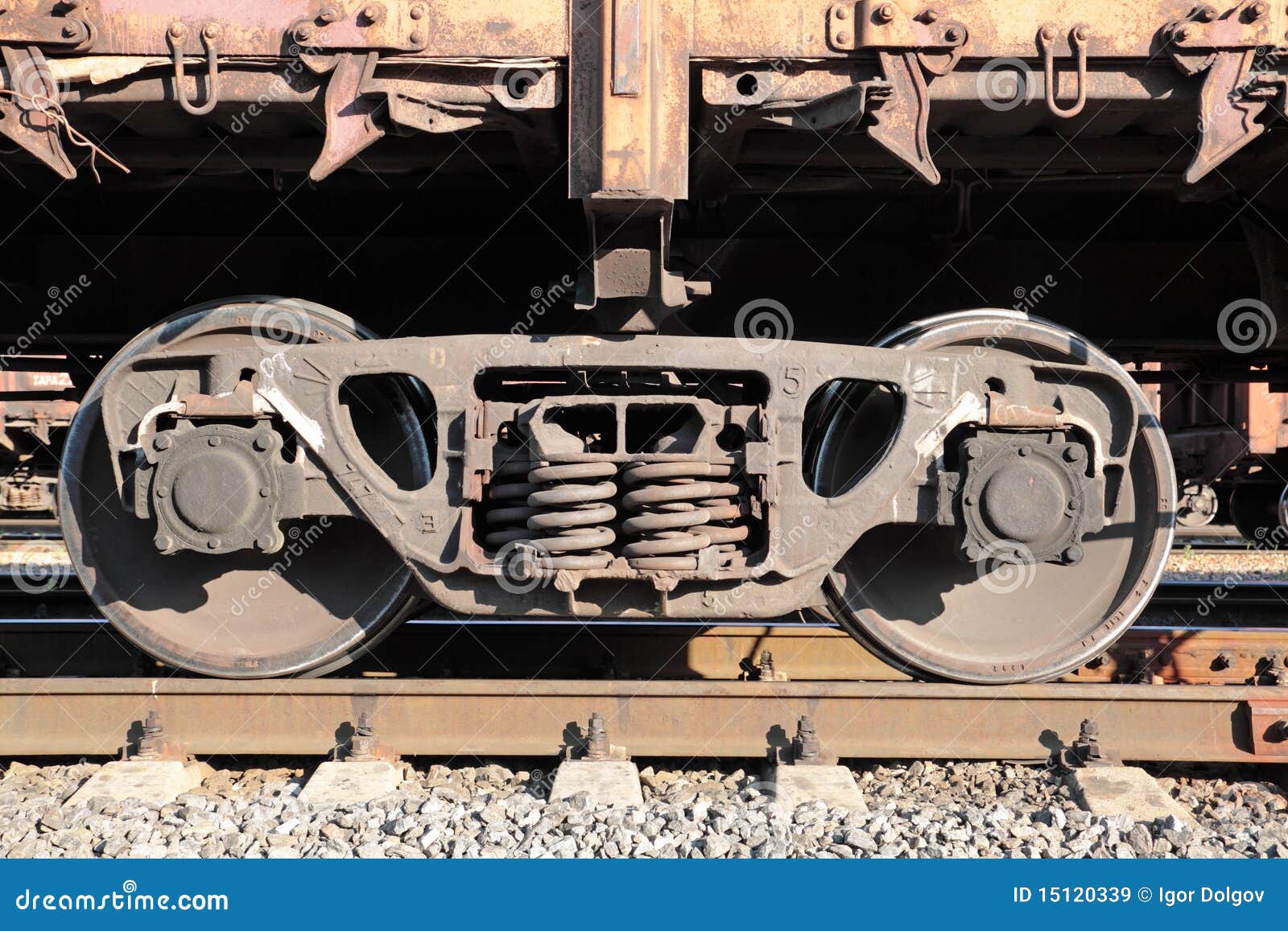 Wheelset (rail transport) stock image. Image of track - 15120339
