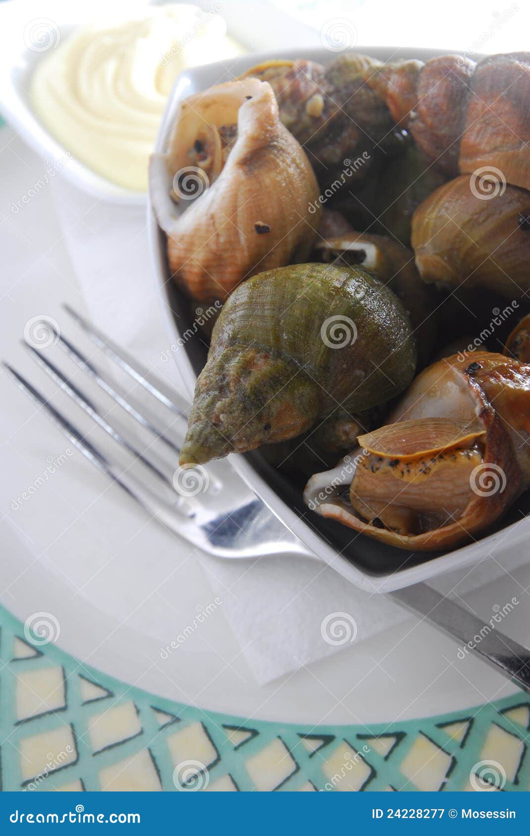 French Whelks Bulot At The Market Of Dieppe In France Royalty-Free ...