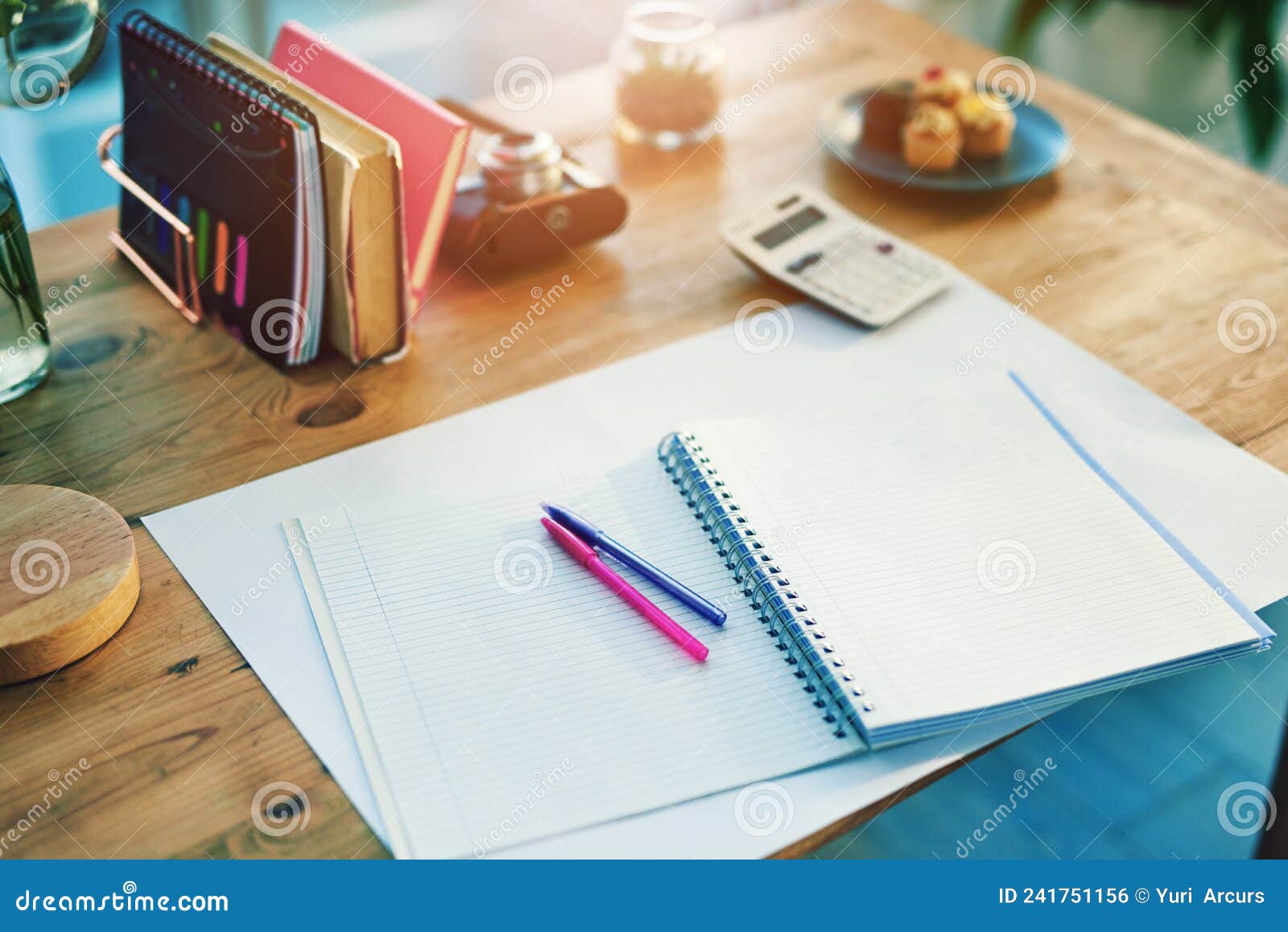 Where Creativity Happens. Shot of a Creative Workstation in a Modern ...