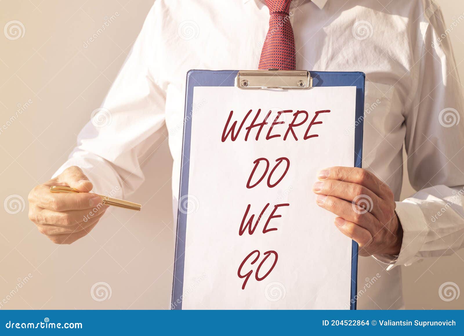 Where Do we Go. Question of Future in Life and Business Stock Photo ...