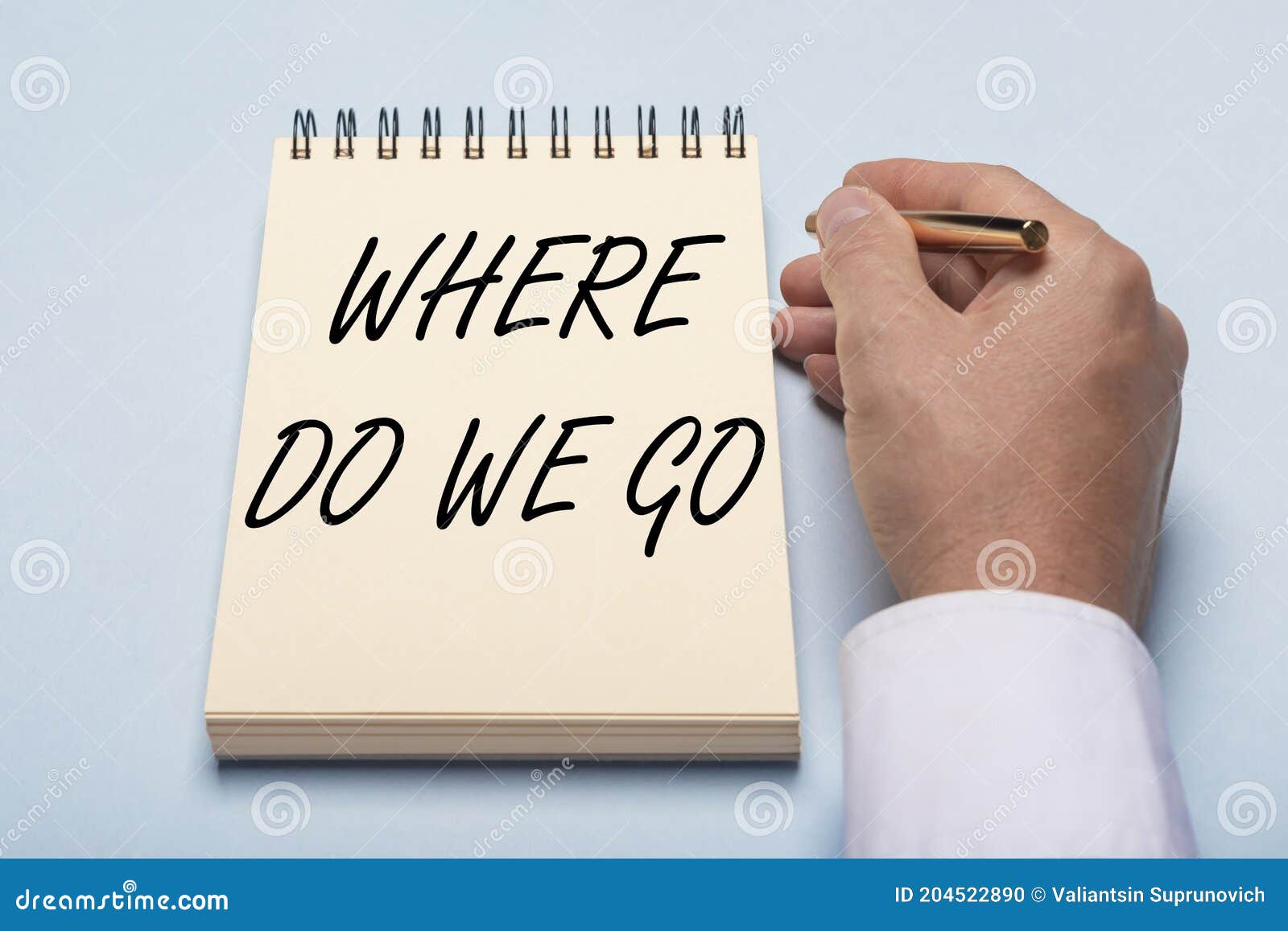 Where Do we Go. Question of Future in Life and Business Stock Photo ...