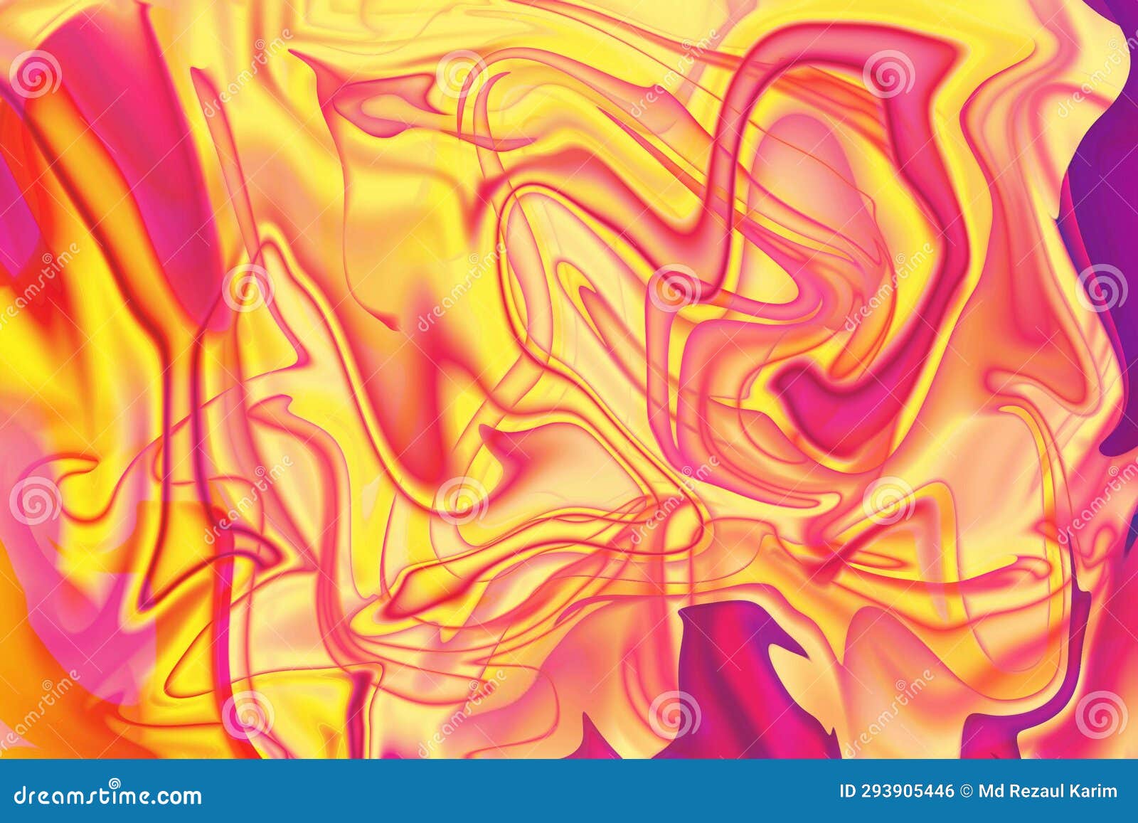 Where Fluidity Flows Abstract Painting Background in Vivid Colors ...