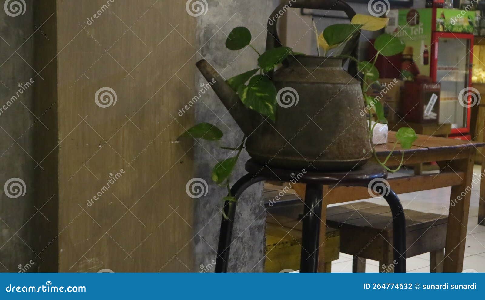 Where the Old Drinking Water is Hoas with Flowers Creeping Stock Photo ...