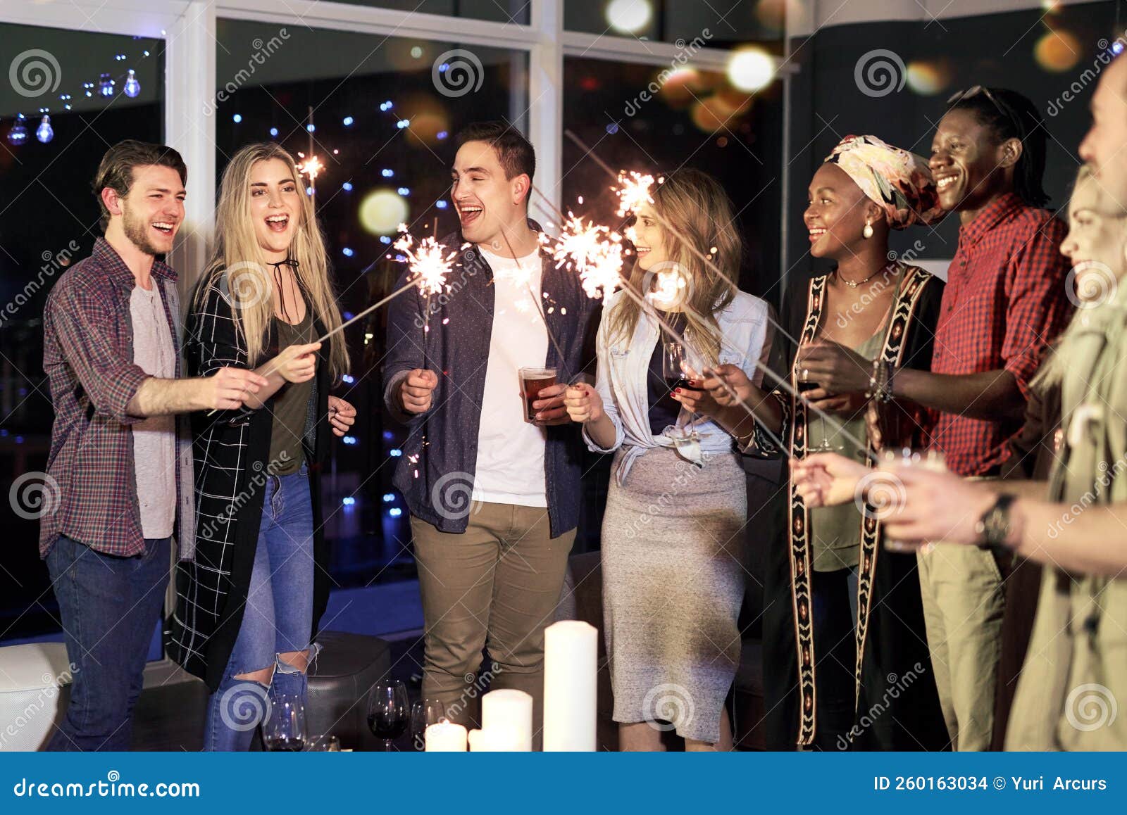 Where the Parties at. a Group of Friends Having Fun at a Nightclub ...