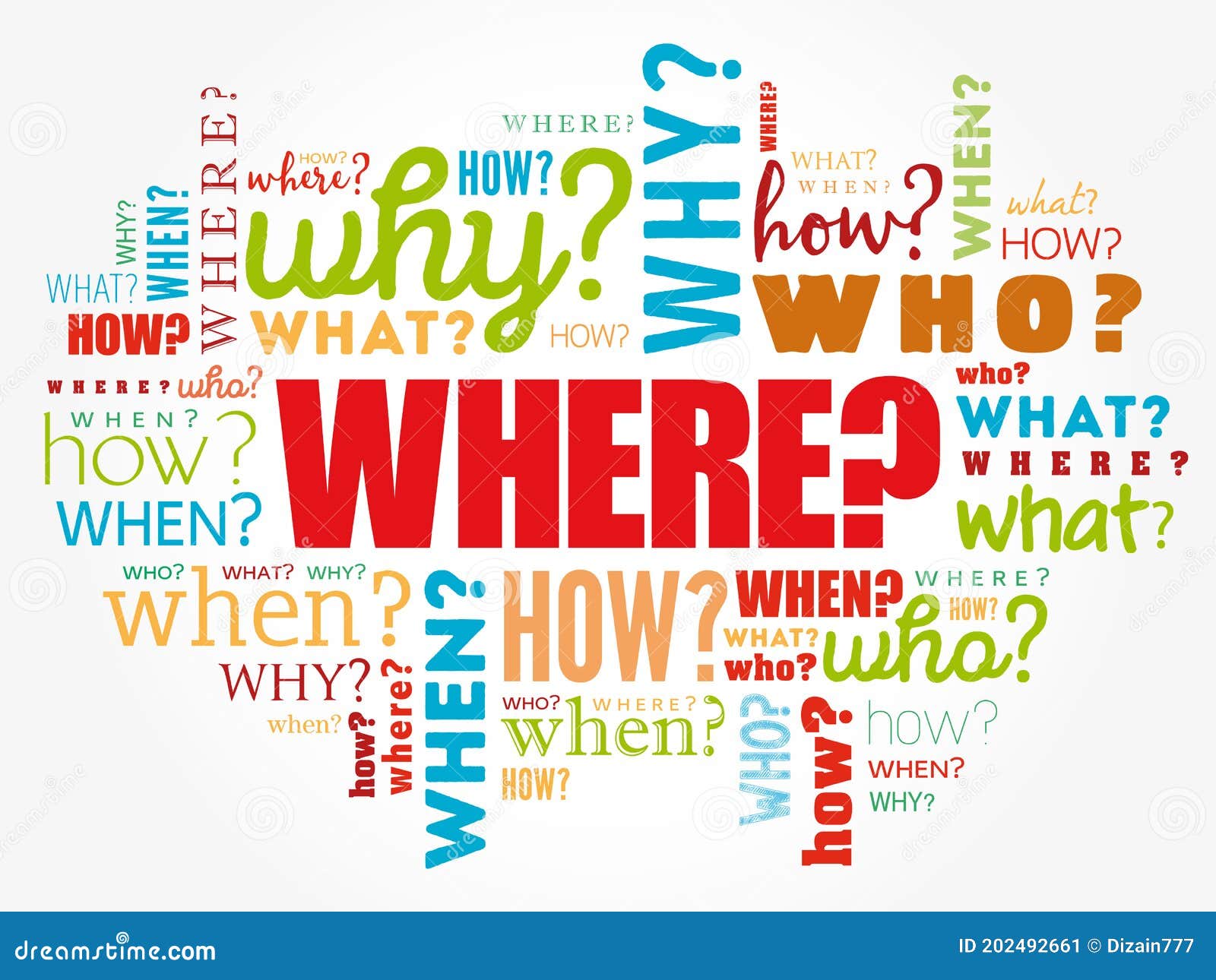 Where? Problem Solving, Word Cloud Background Stock Illustration ...