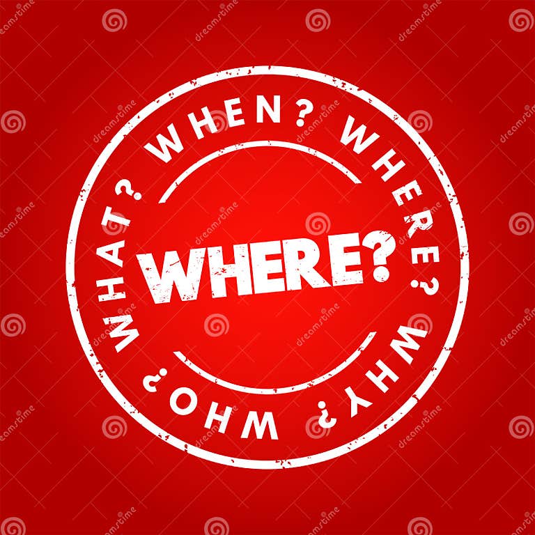 WHERE? Question Word and Questions Whose Answers are Considered Basic ...