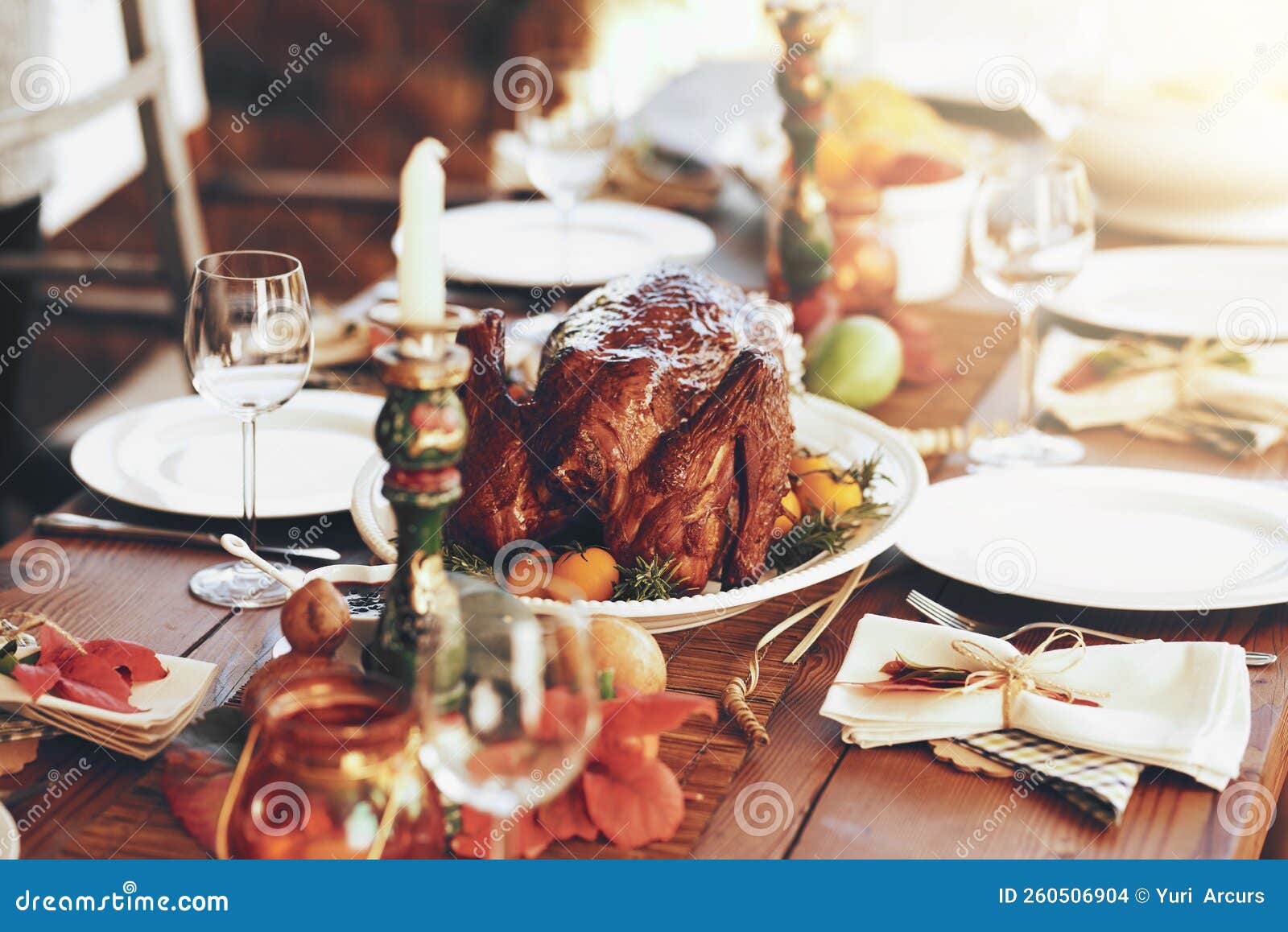 Where Theres Roast, Theres Guests. a Dining Table with Food on it ...