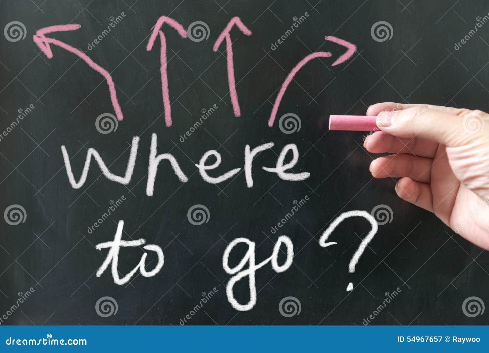 Where to go stock image. Image of goal, blackboard, potential - 54967657