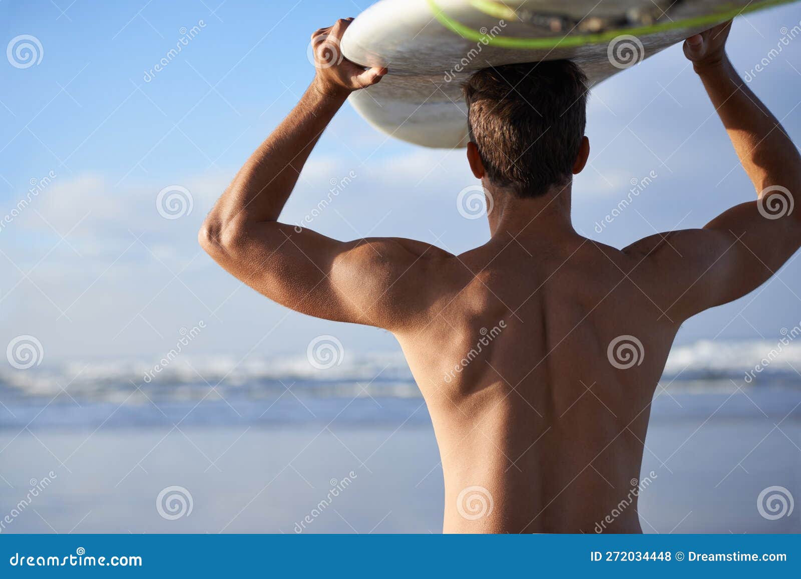 Where are the Waves Today. a Handsome Young Surfer at the Beach Craving ...