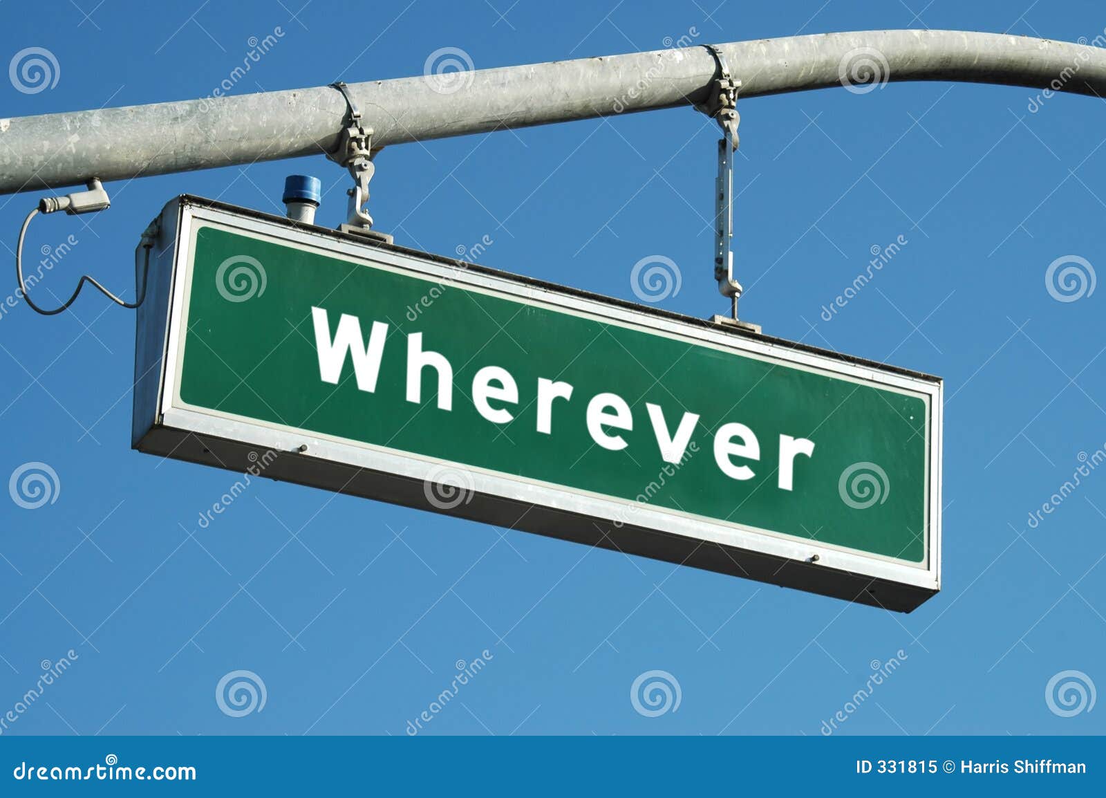 Wherever sign stock image. Image of sign, street, destination - 331815