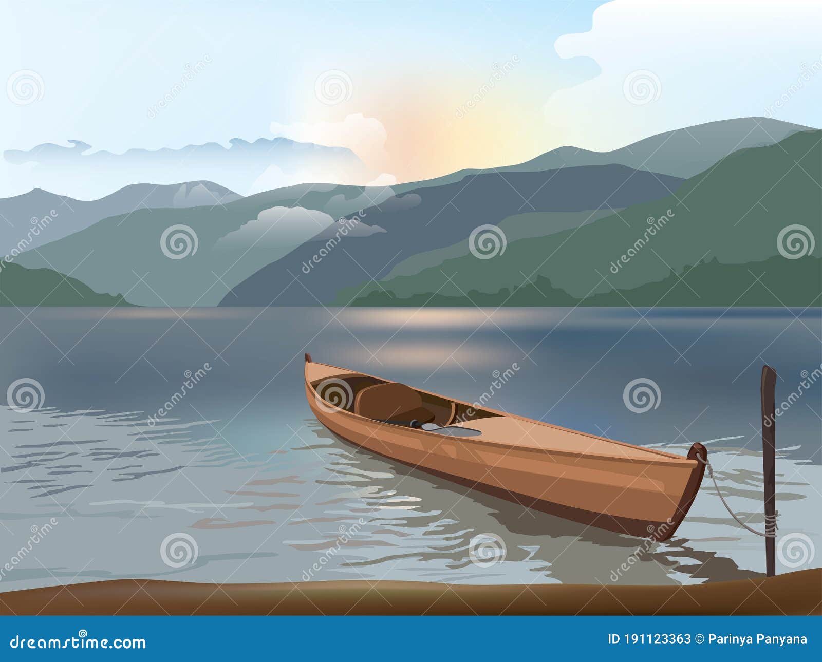 Wherry Boats in the beach stock illustration. Illustration of ...