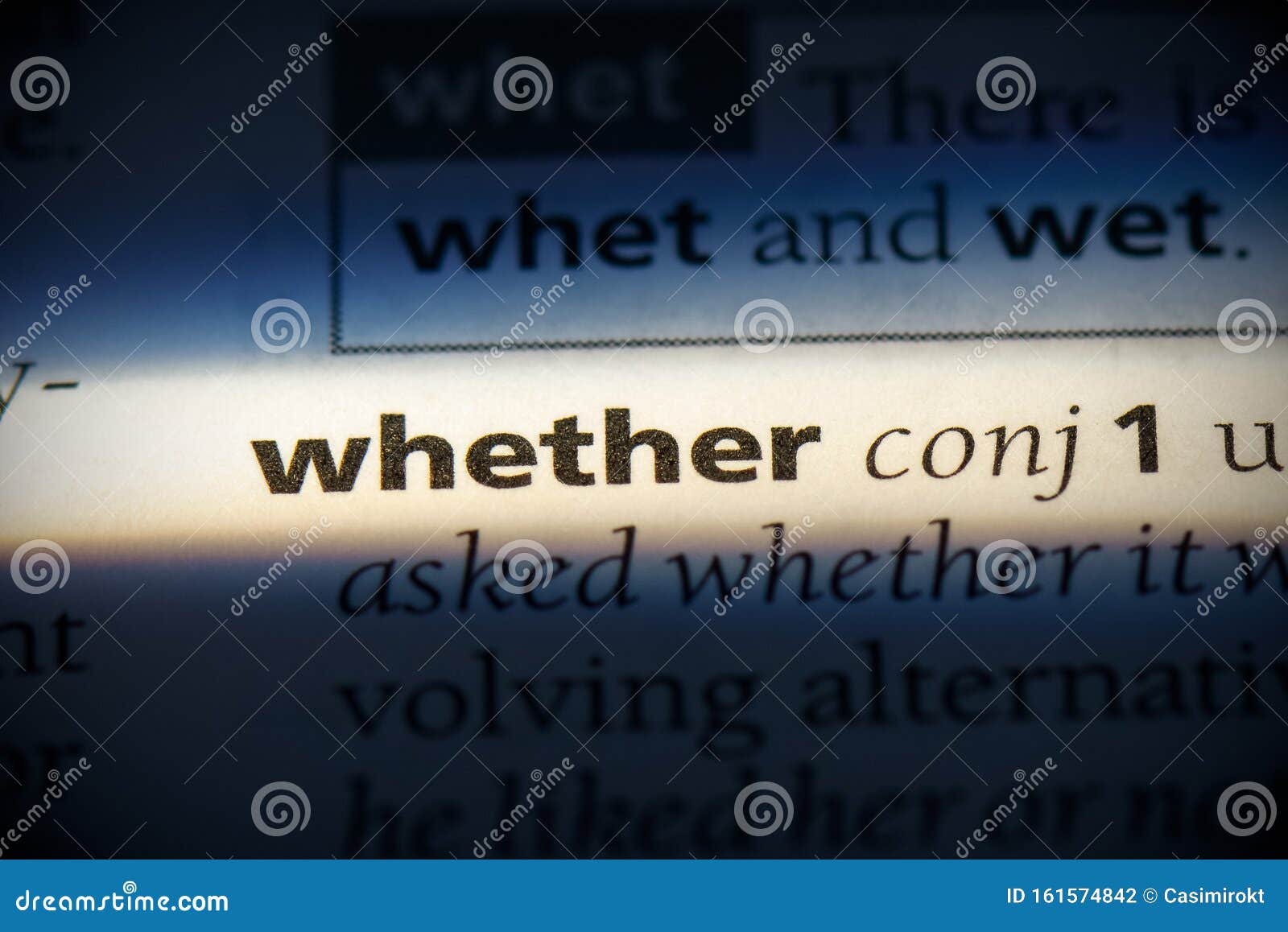 Whether stock photo. Image of learn, definition, book - 161574842