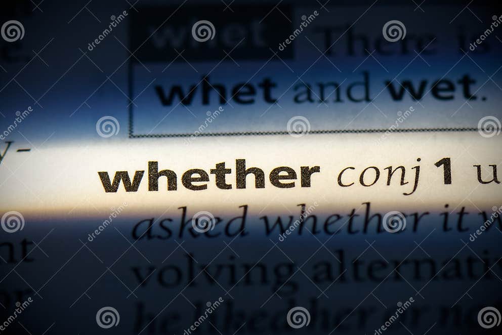 Whether stock photo. Image of learn, definition, book - 161574842