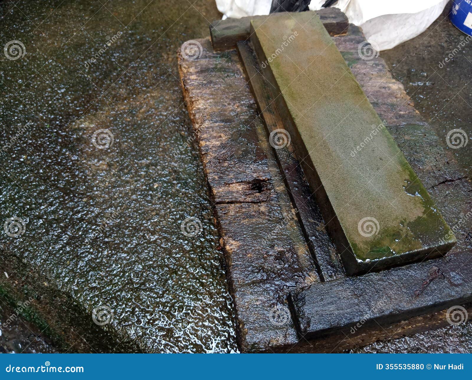 An Old Whetstone For Sharpening Knives. Grinding Wheel On An Old ...