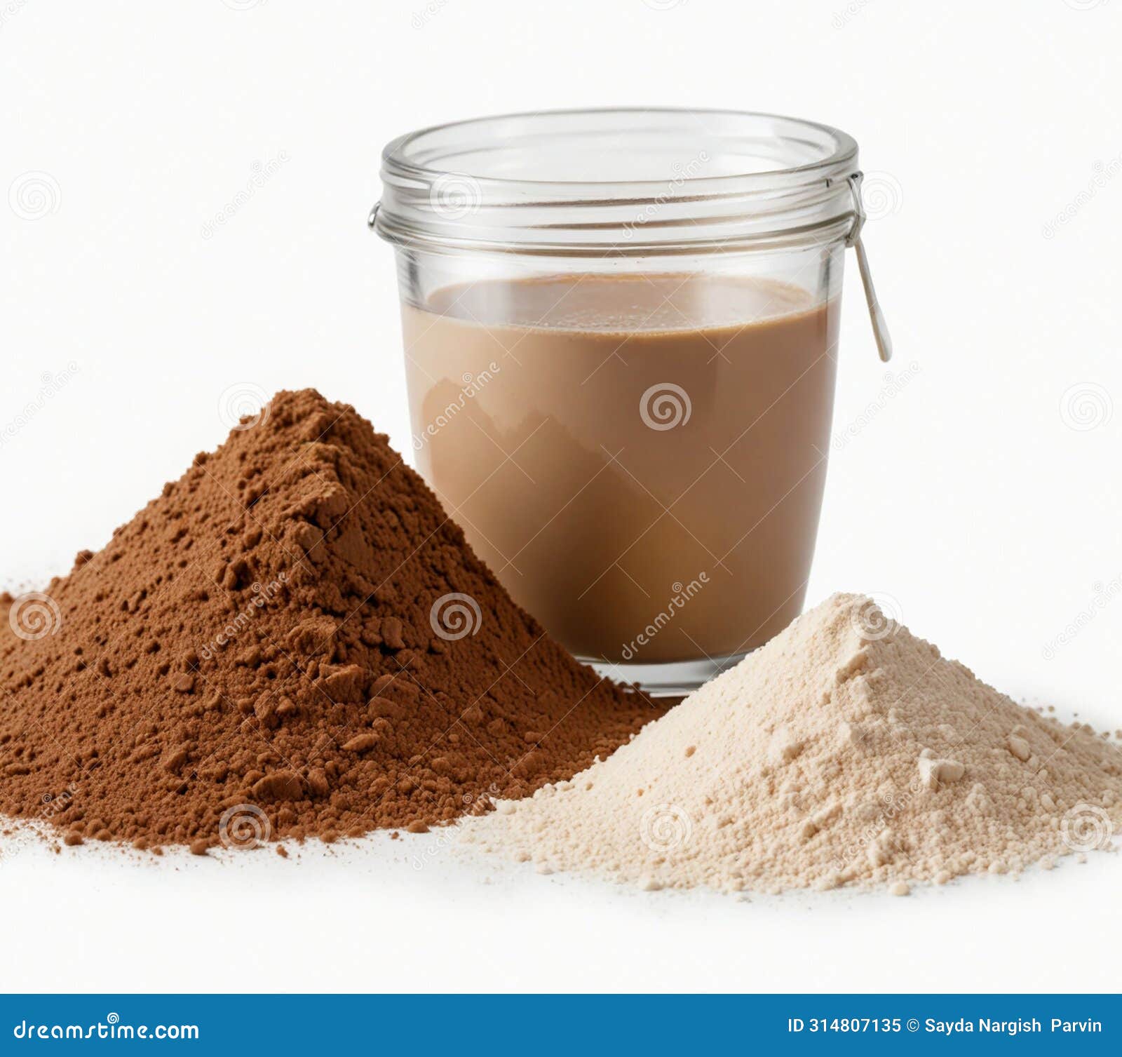 Whey Protein, Cut Out on White Background Stock Illustration ...