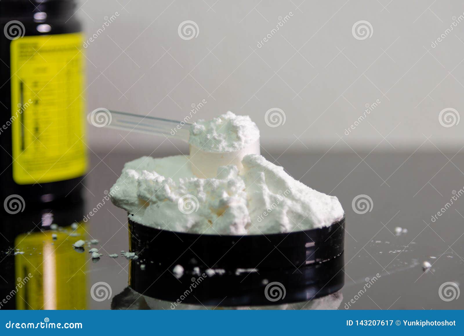 Whey Protein Powder Nutritional Bodybuilding Product Stock Image ...