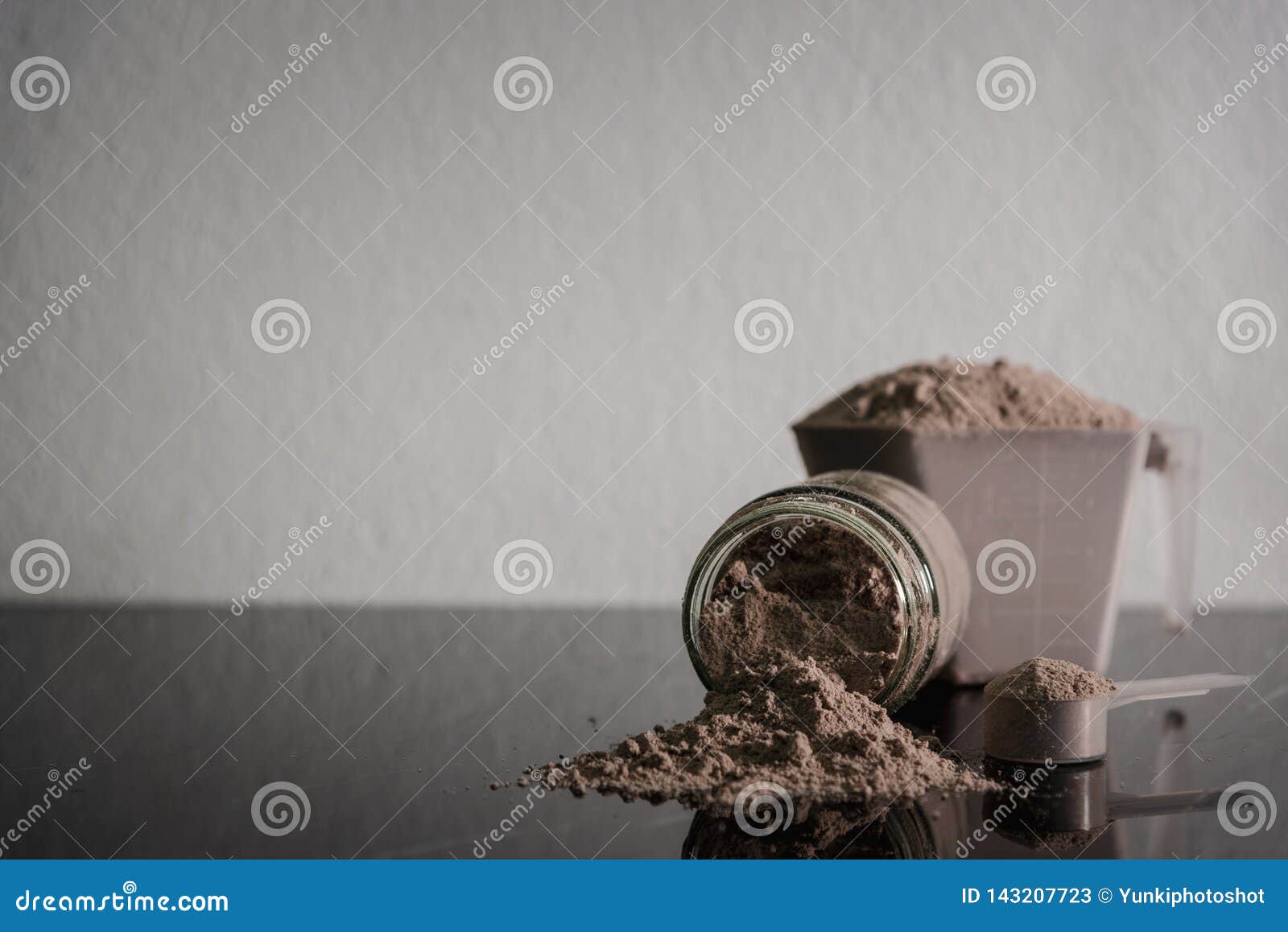 Whey Protein Powder Nutritional Bodybuilding Product Stock Image ...