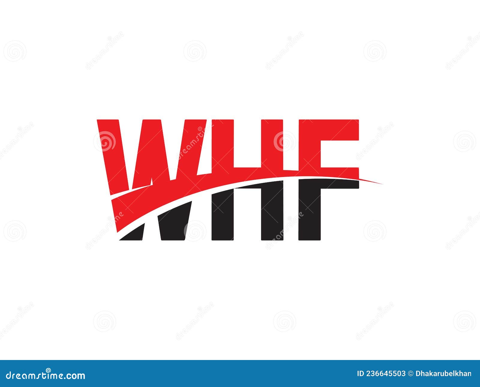 WHF Letter Initial Logo Design Vector Illustration Stock Vector ...