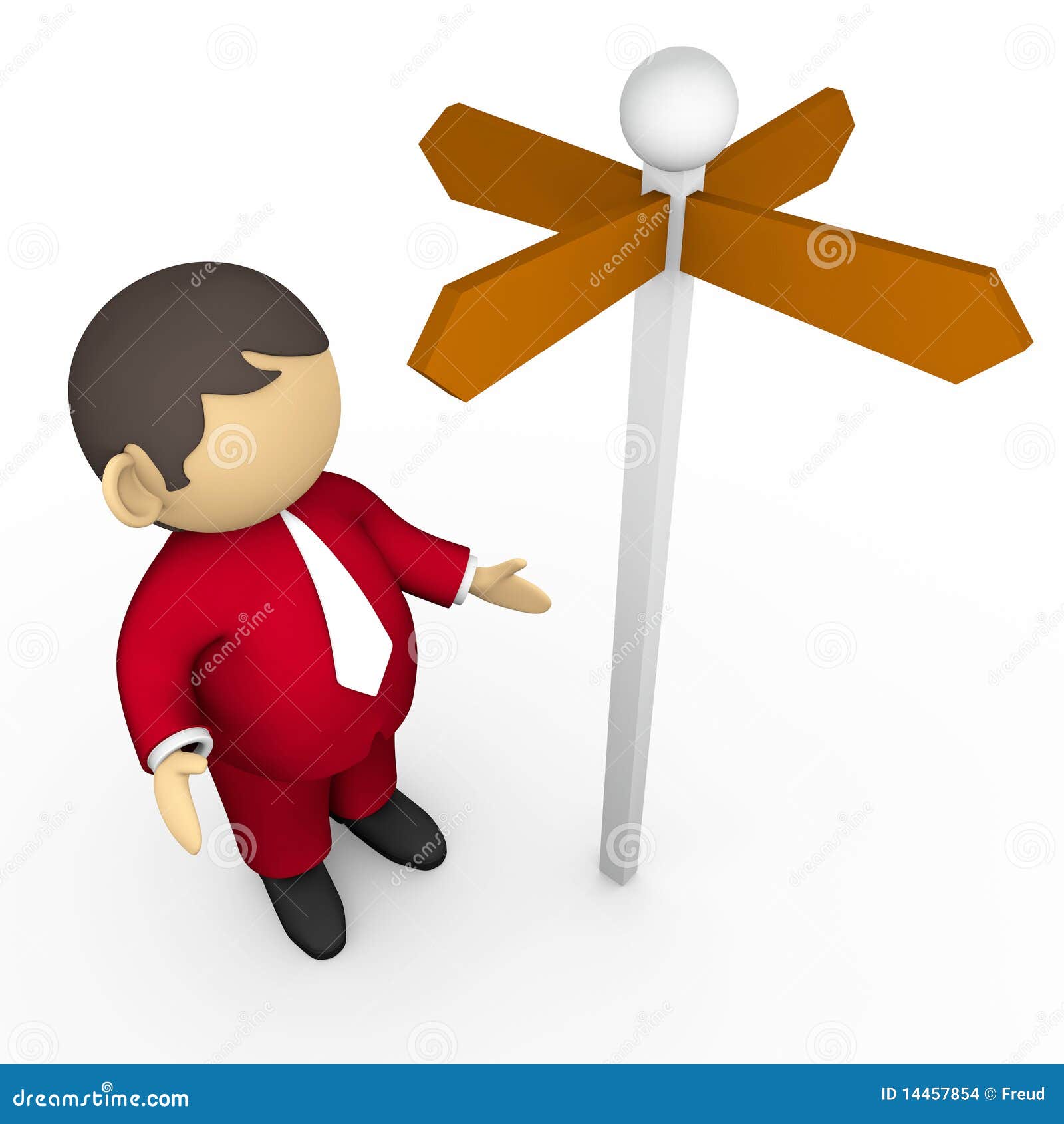 Which direction? stock illustration. Illustration of arrow - 14457854